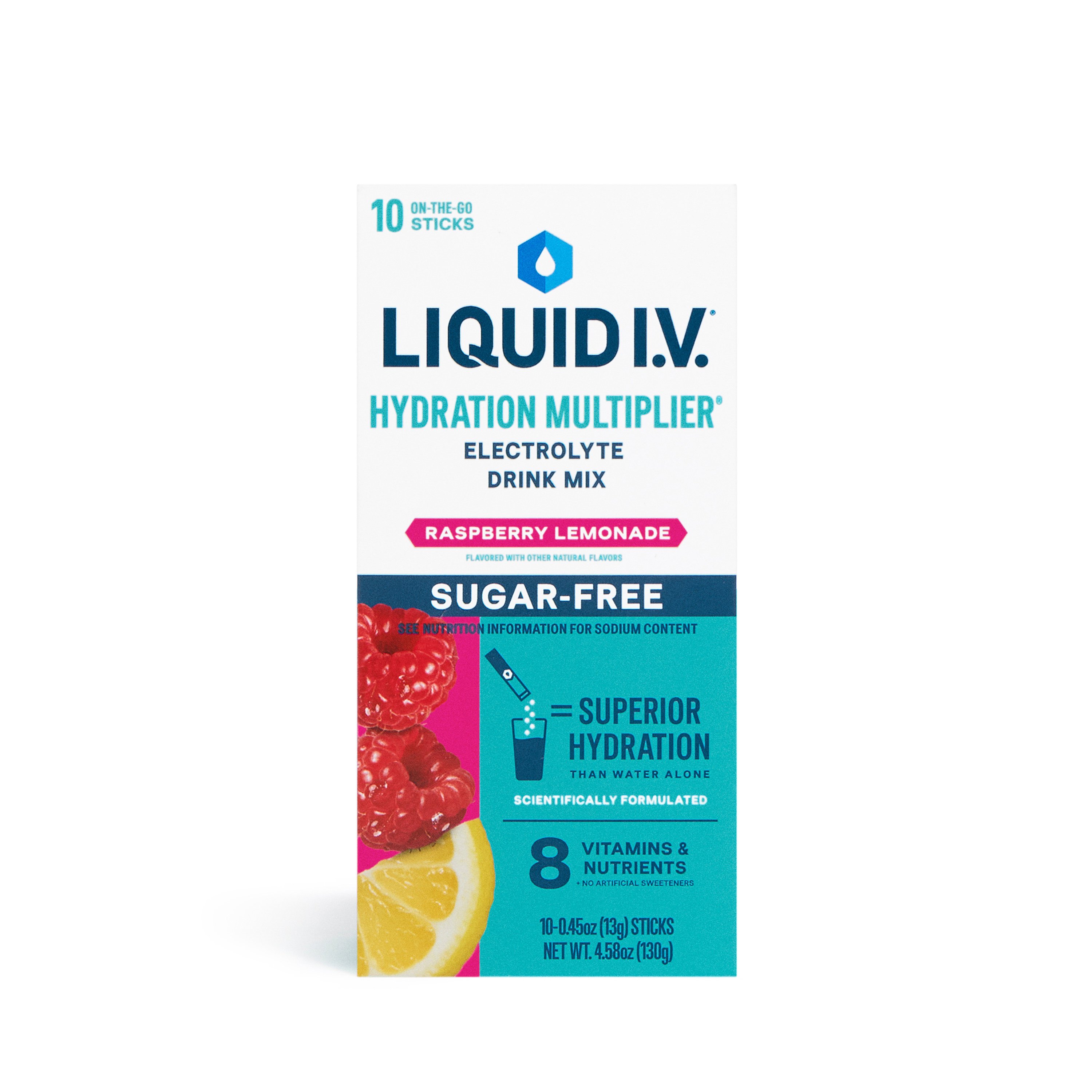 Liquid I.V. Hydration Multiplier Sugar Free Electrolyte Drink Mix Stick ...