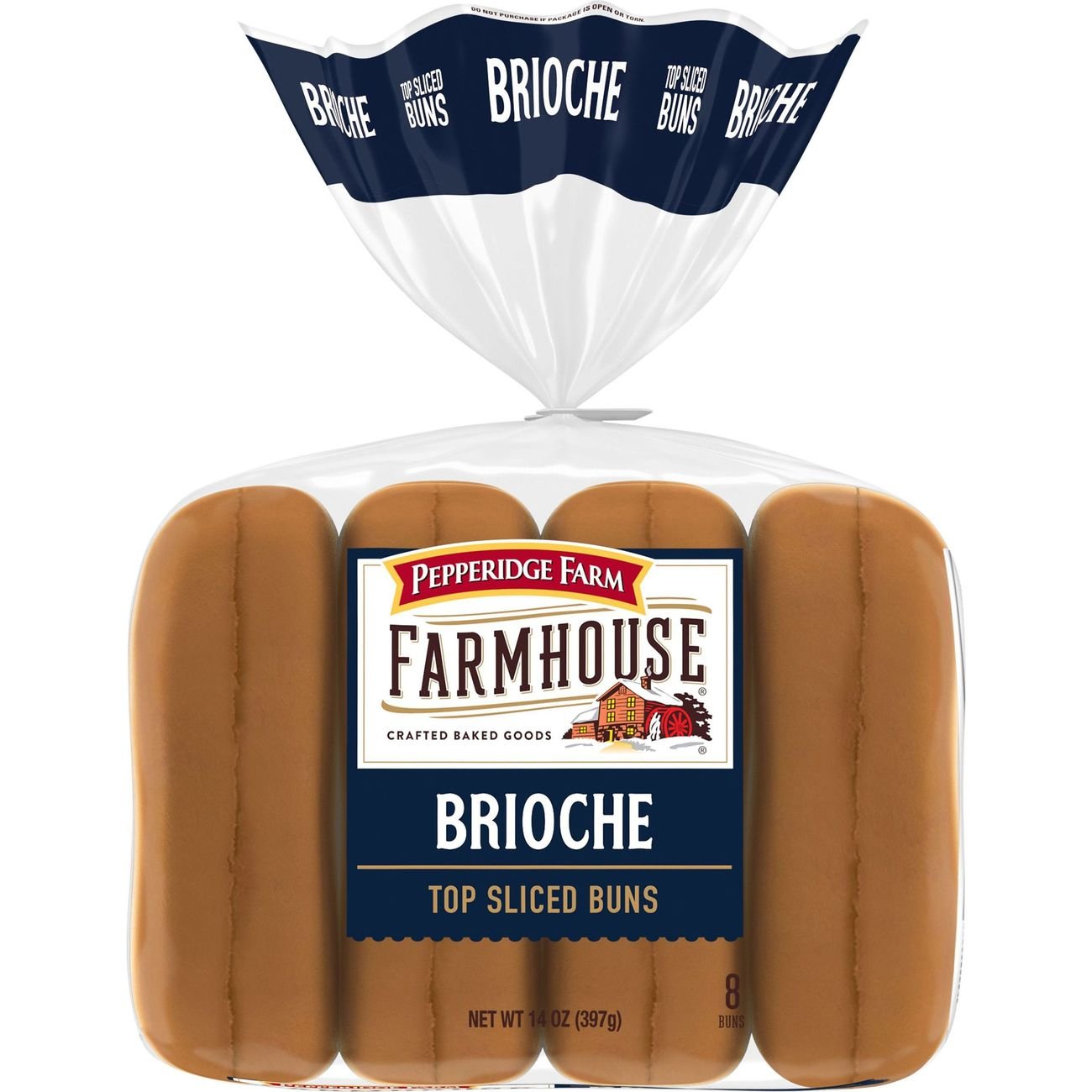 Pepperidge Farm Farmhouse Top-Sliced Brioche Hot Dog Buns - Shop Buns ...