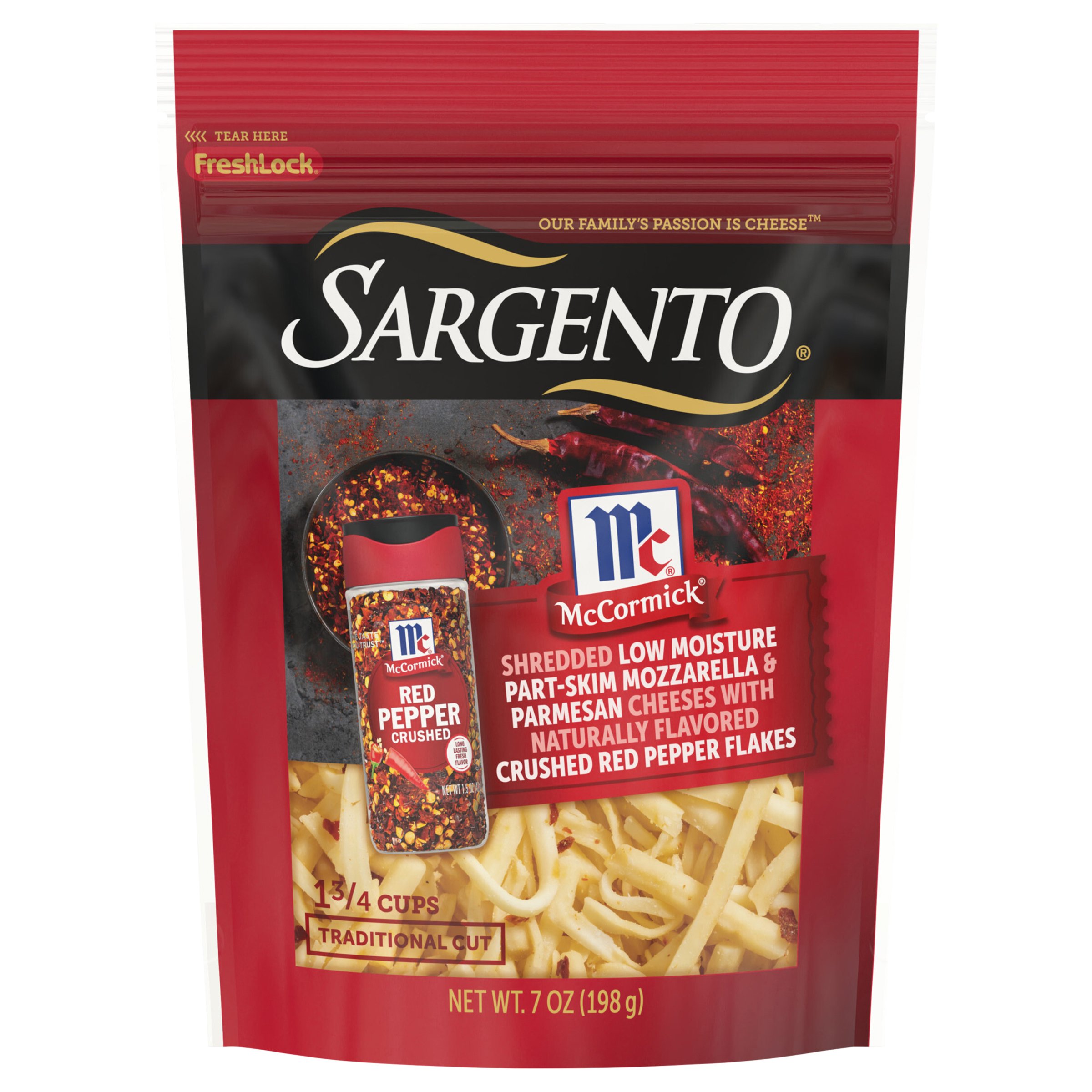 Sargento McCormick Red Pepper Mozzarella & Parmesan Shredded - Shop ...