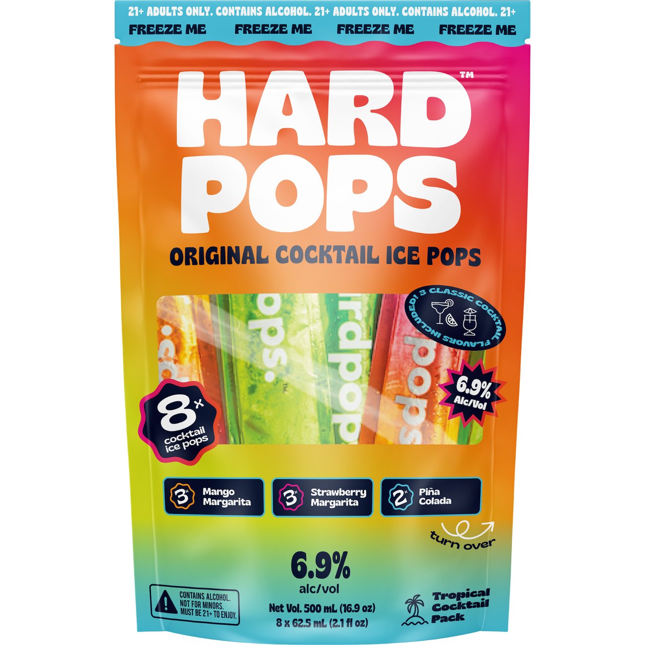 Hardpops Tropical Cocktail Ice Pops - Shop Malt beverages & coolers at ...