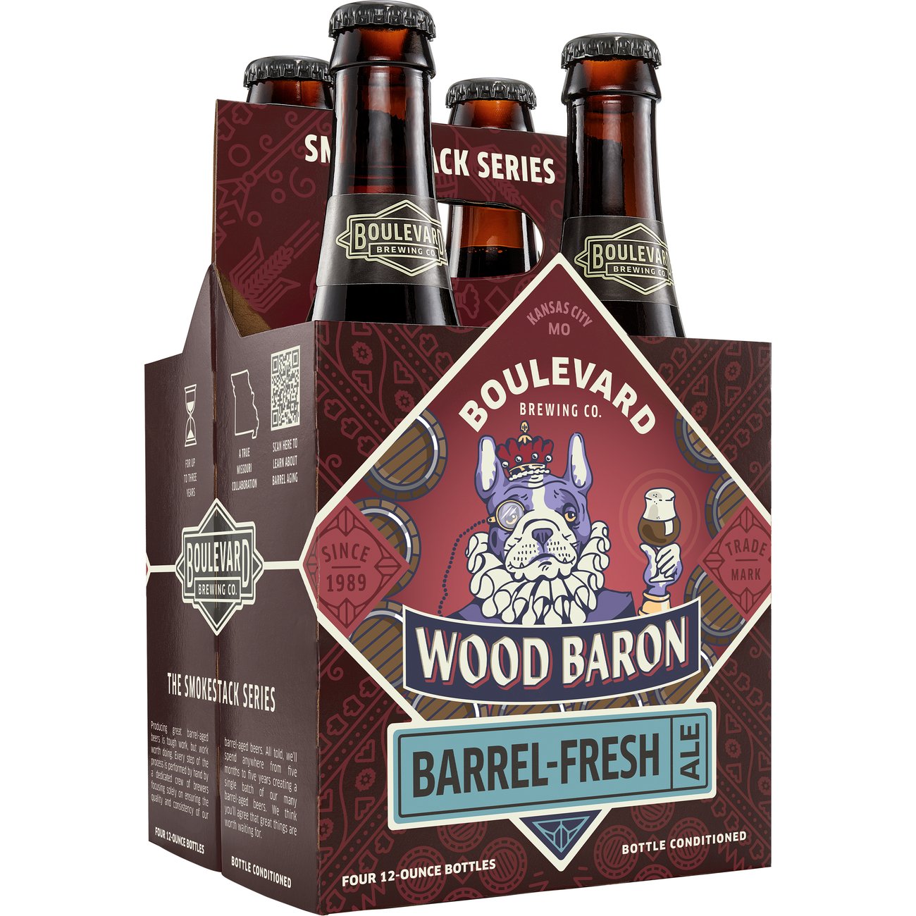 Boulevard Wood Baron Barrel Fresh Ale Craft Beer 4 pk Bottles - Shop ...