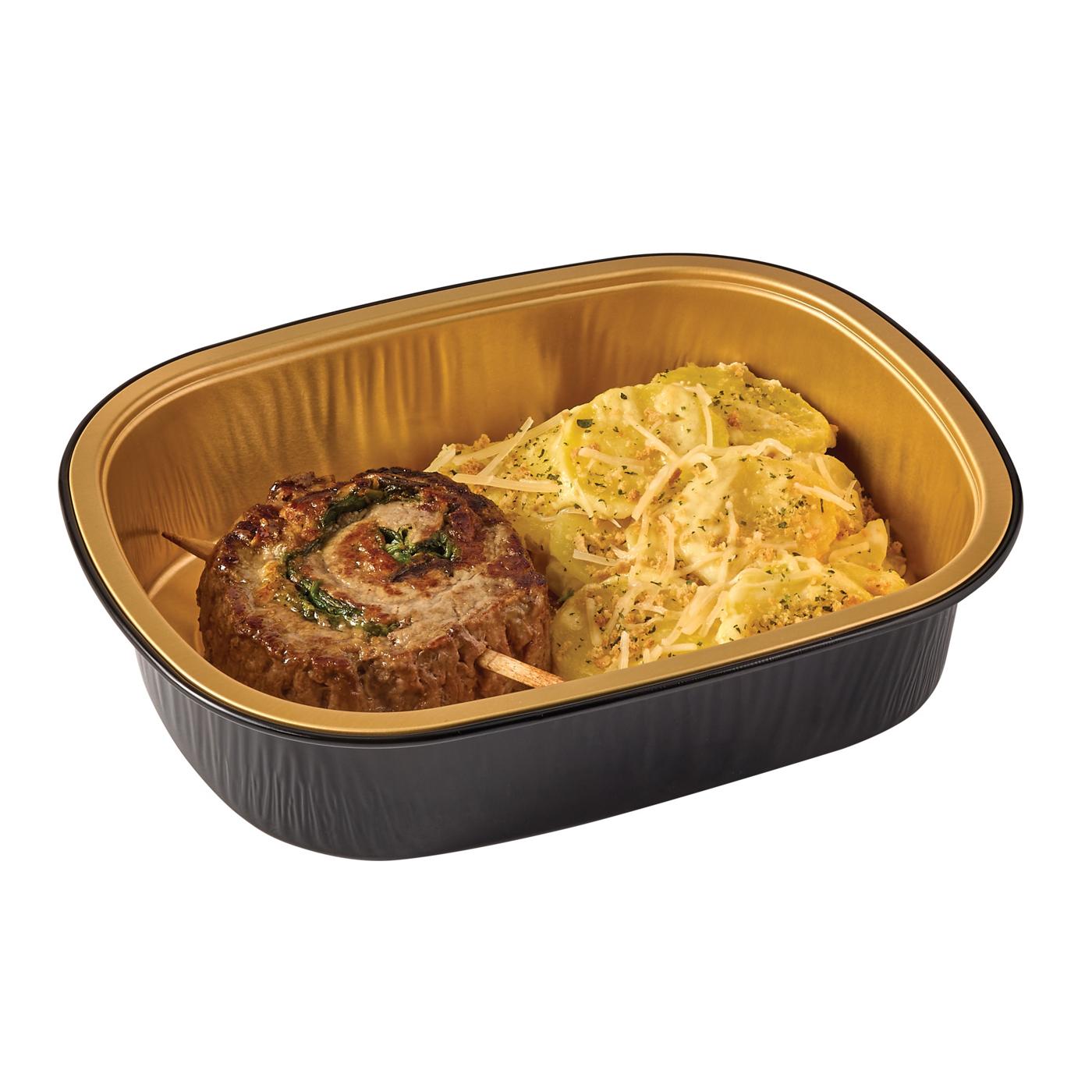 Meal Simple by H-E-B Spinach Feta Beef Pinwheel Au Gratin Potatoes - Shop Entrees & sides at H-E-B