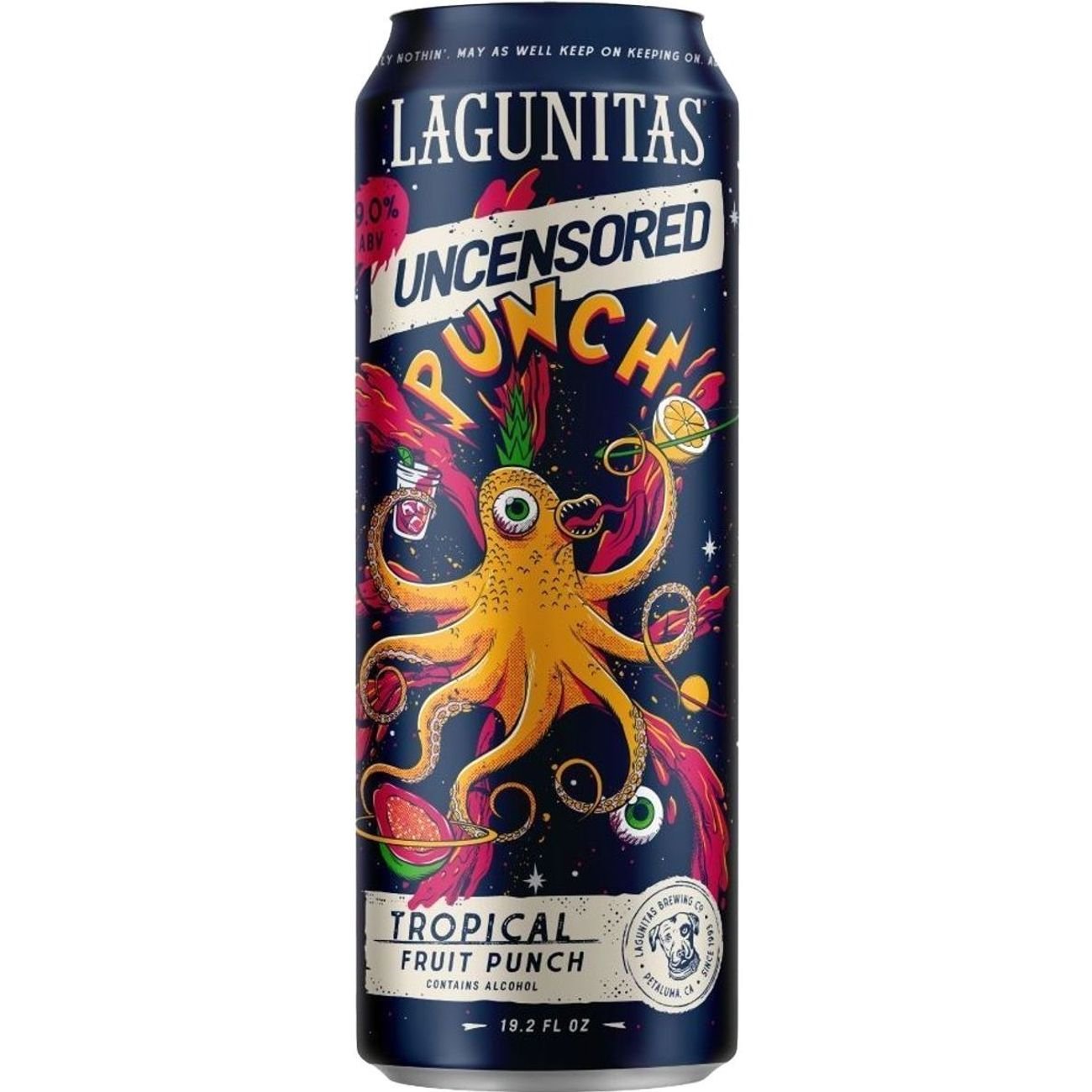 Lagunitas Brewing Co. Uncensored Tropical Fruit Punch Alcoholic ...