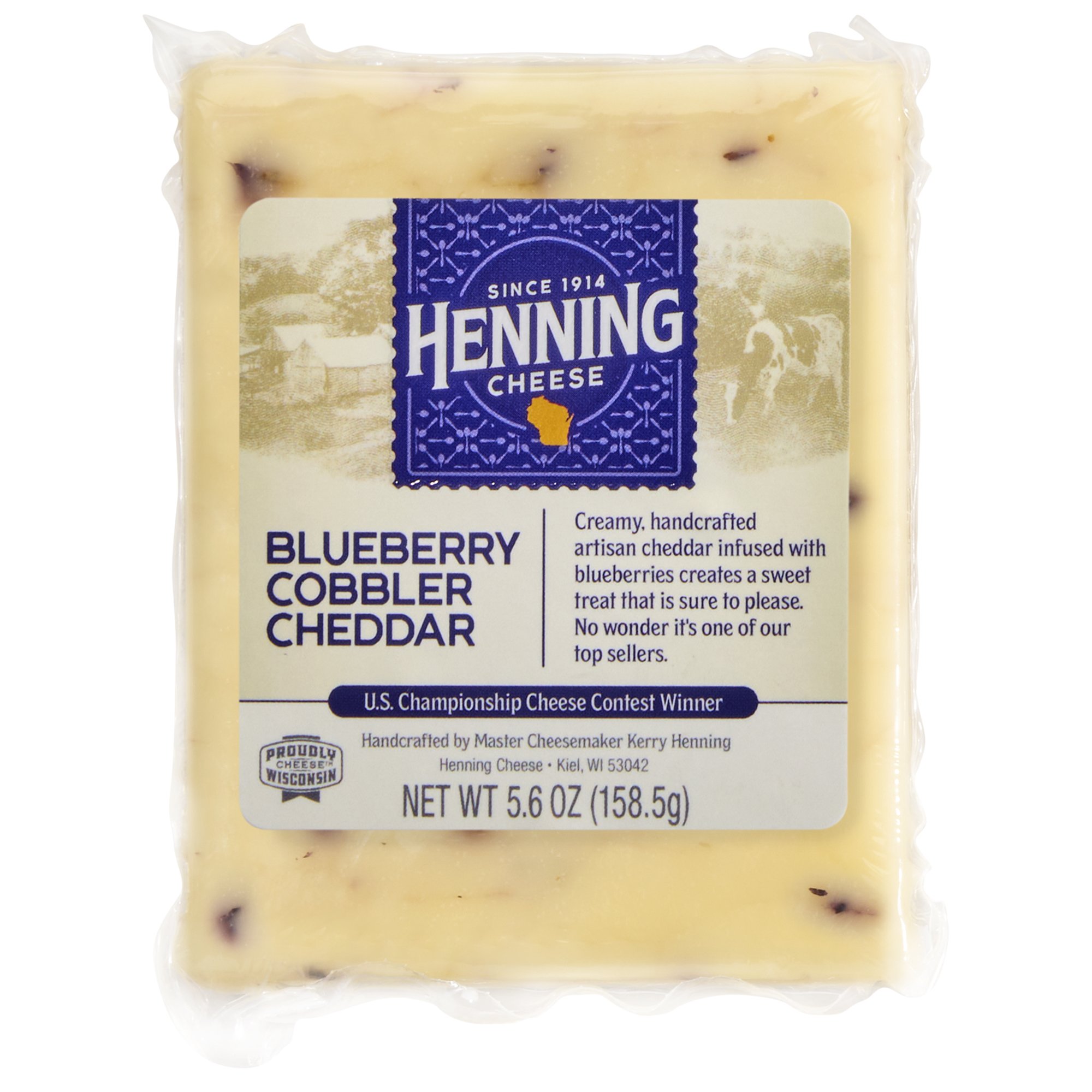 Henning's Blueberry Cobbler Cheddar Cheese - Shop Cheese at H-E-B