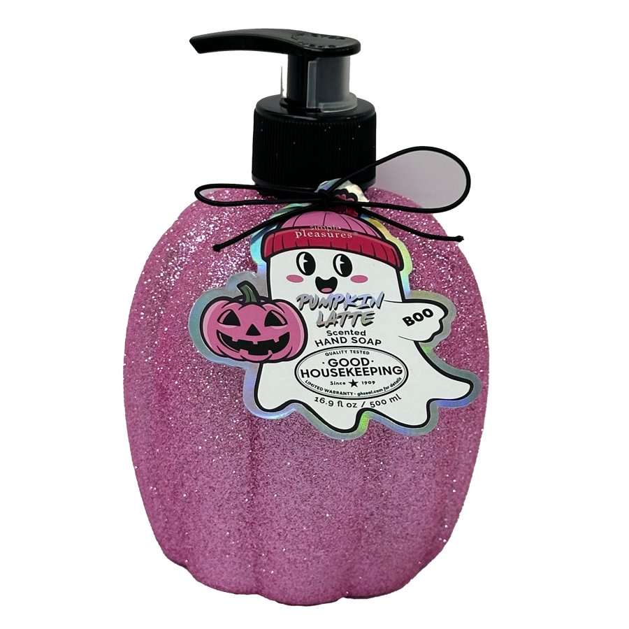 Simple Pleasures Halloween Hand Soap - Pink Glitter Pumpkin Latte ...