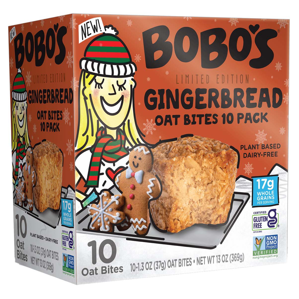 Bobo's Limited Edition Oat Bites - Gingerbread - Shop Granola & snack ...