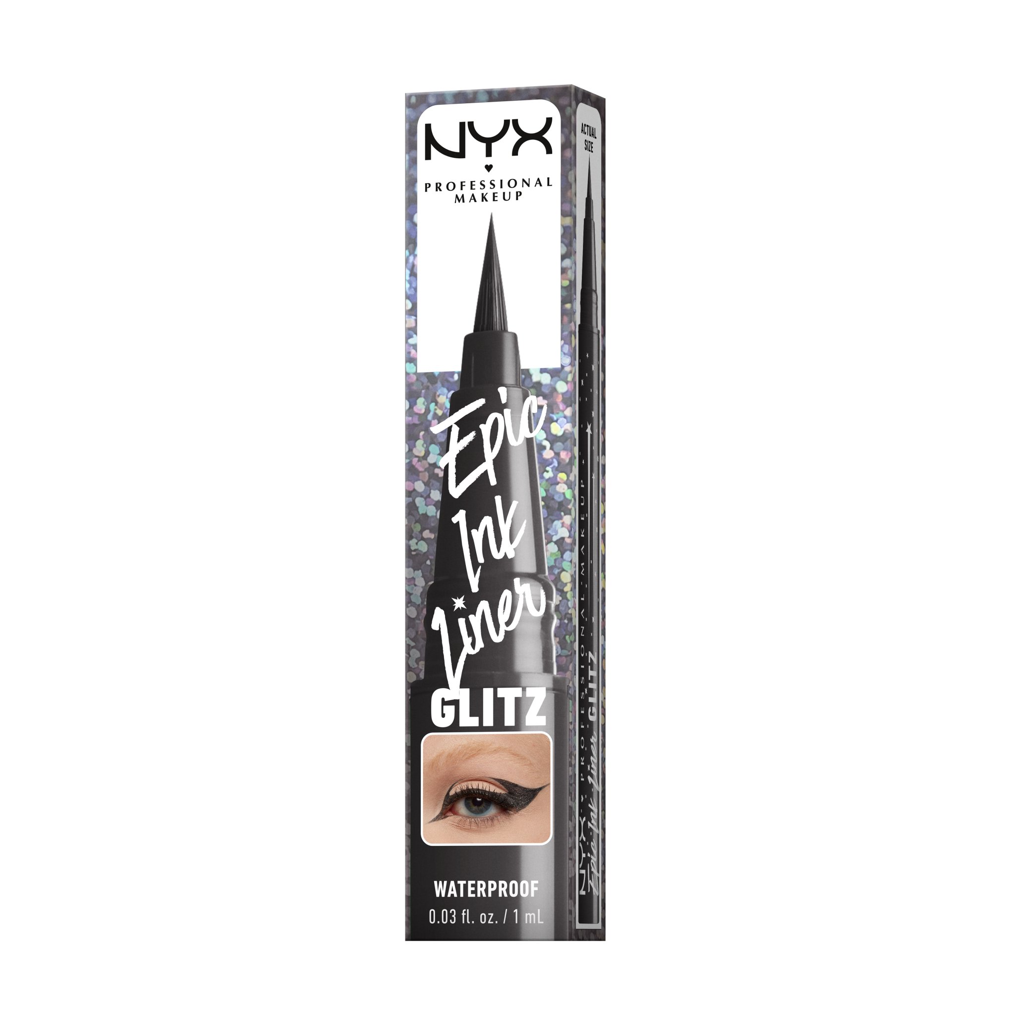 NYX Epic Ink Glitz Liquid Eyeliner - Graphite Glitz - Shop Eyeliner at ...