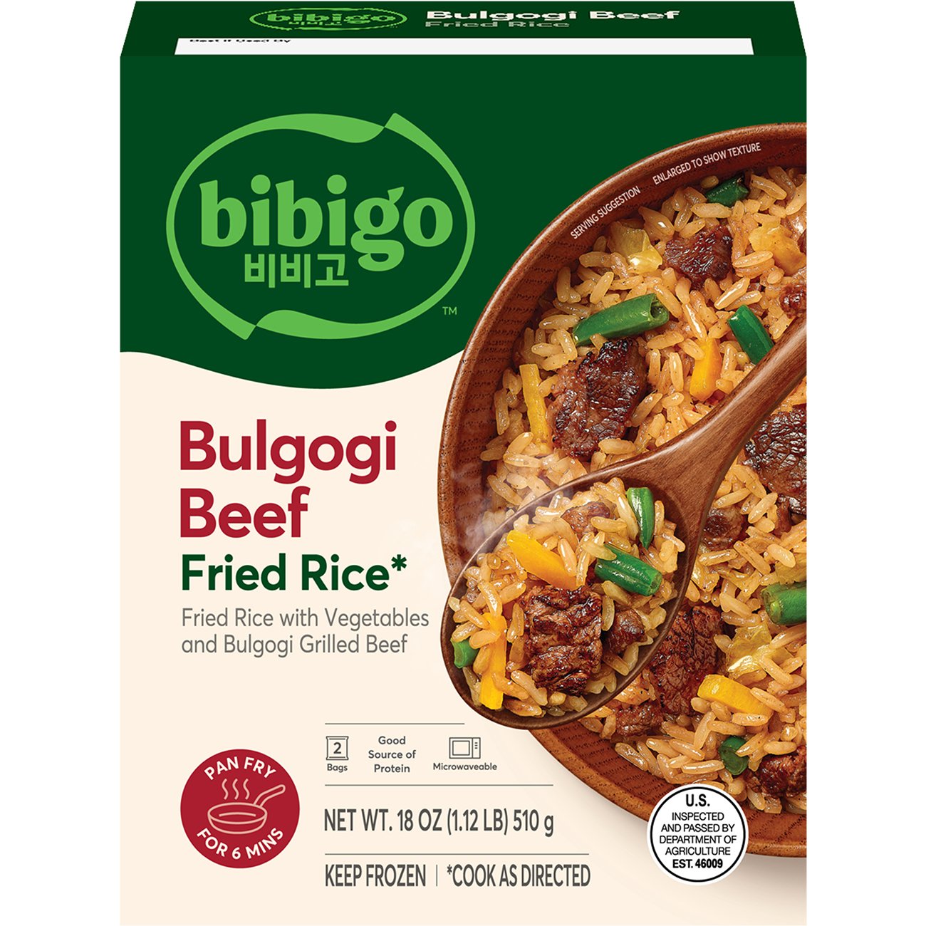 bibigo Frozen Korean Style Bulgogi Beef & Vegetable Fried Rice - Shop ...