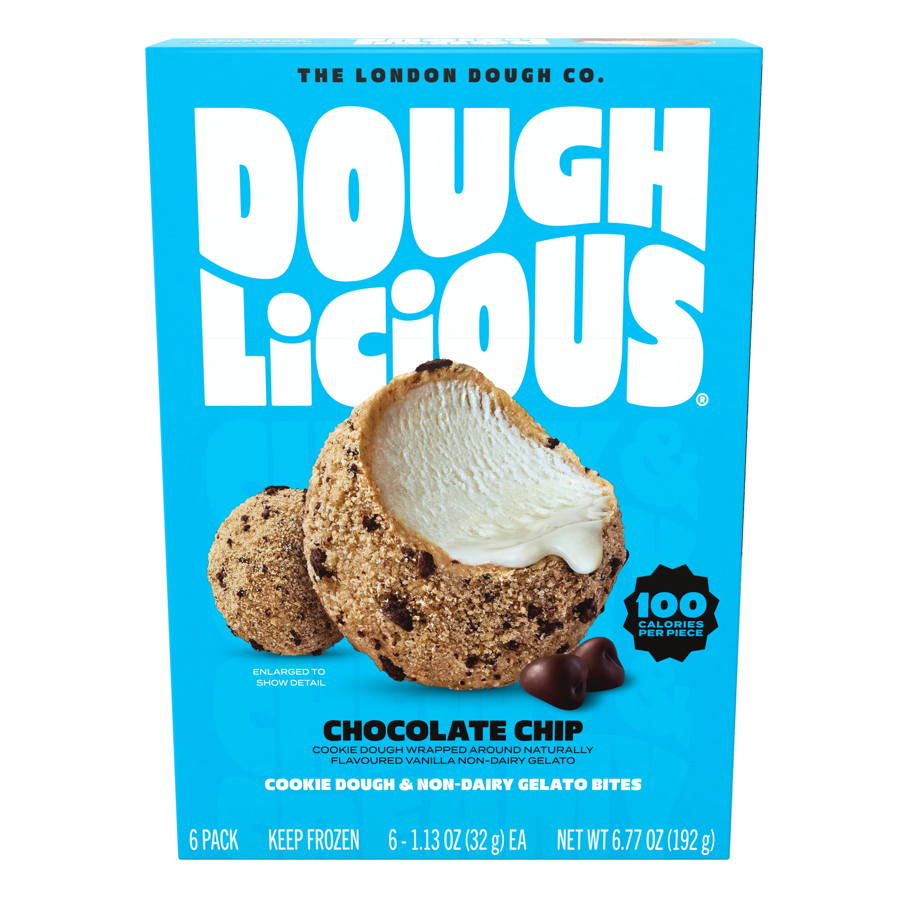Doughlicious Chocolate Chip Cookie Dough Gelato Bites - Shop Bars ...