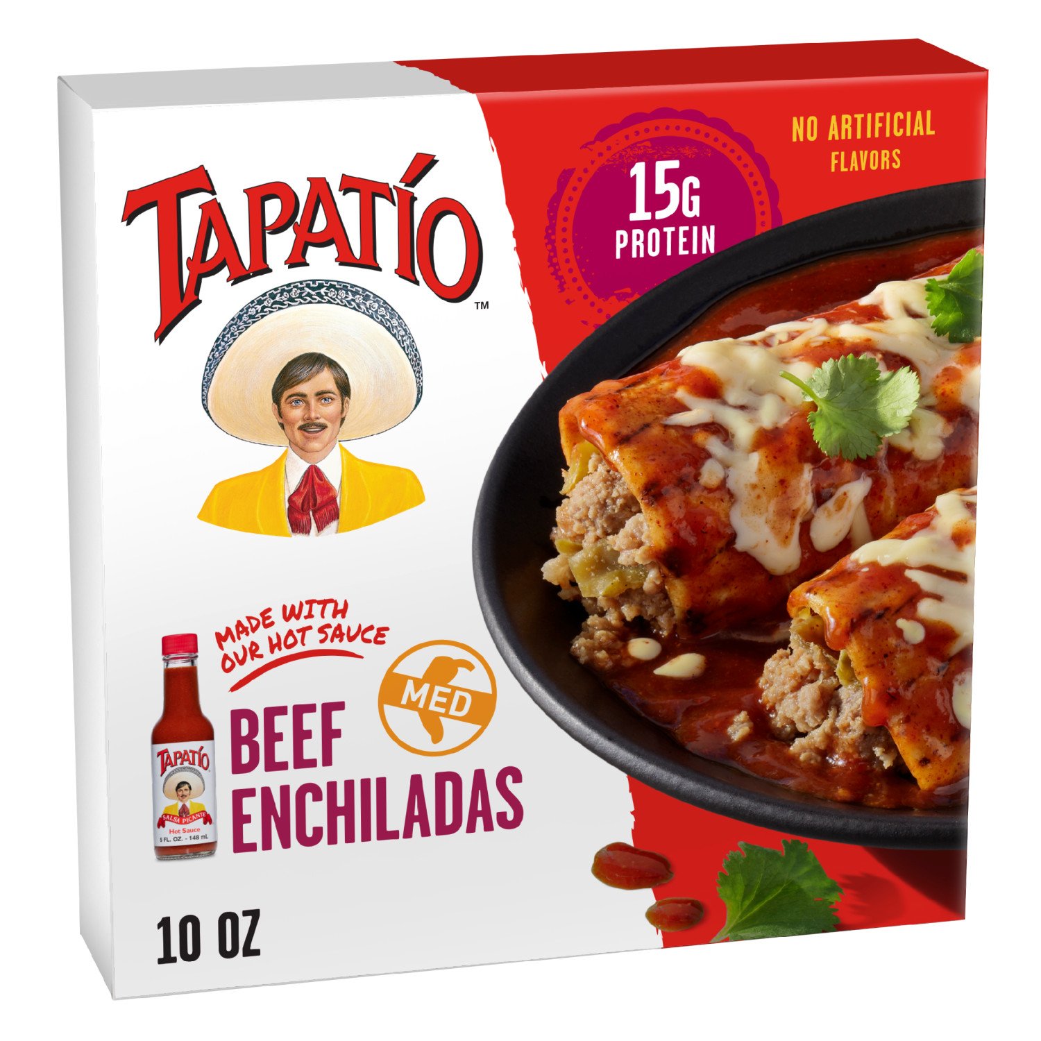 Tapatio 15g Protein Beef Enchiladas Frozen Meal - Shop Entrees & sides ...