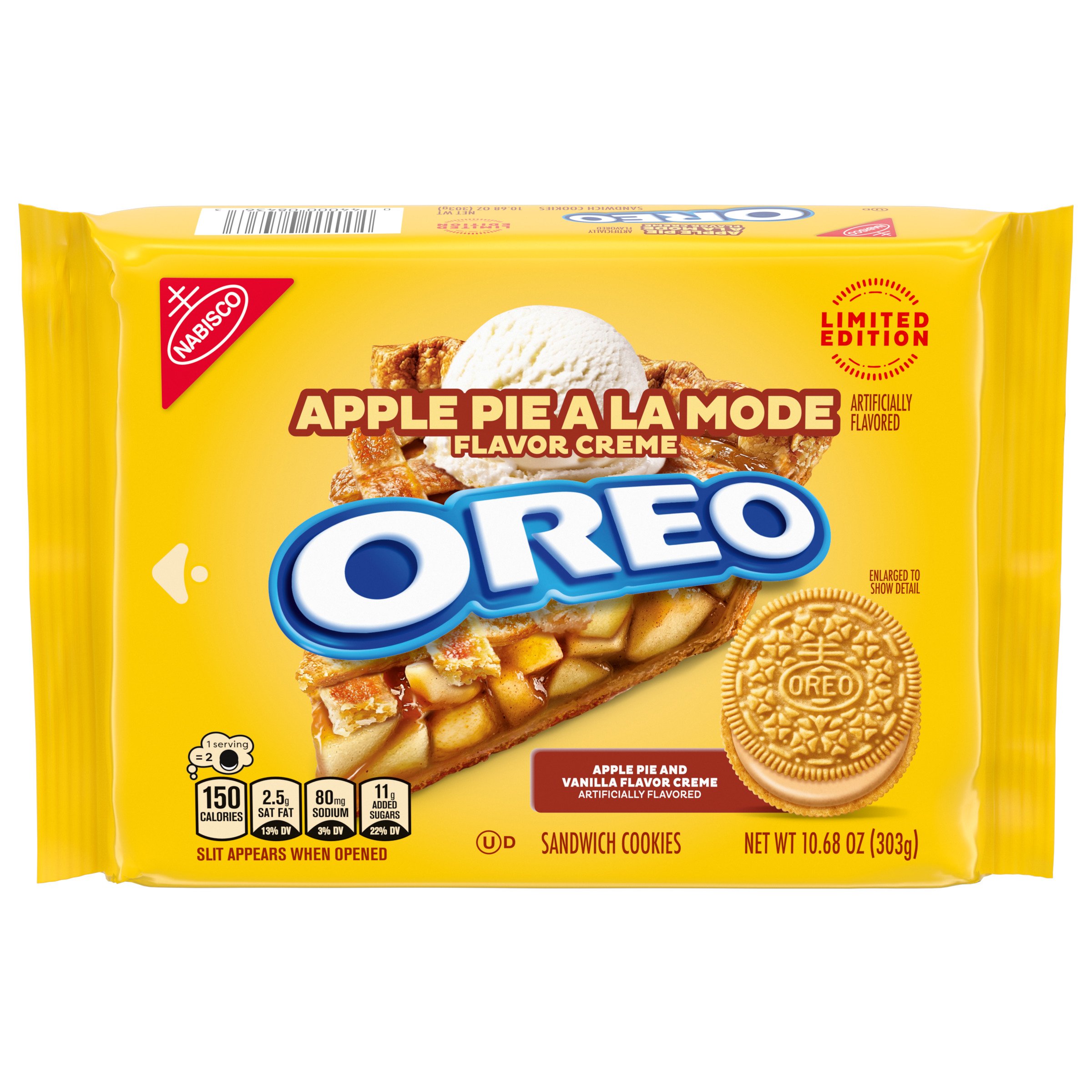 OREO Limited Edition Sandwich Cookies - Apple Pie A La Mode - Shop ...