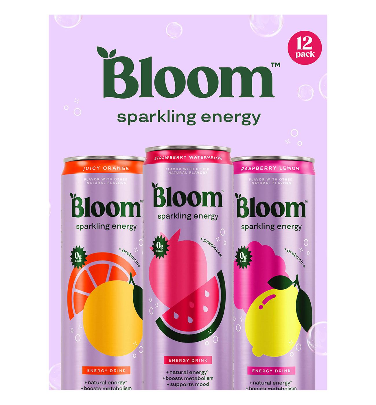 Bloom Zero Sugar Sparkling Energy Drink Variety 12 pk Cans - Shop ...