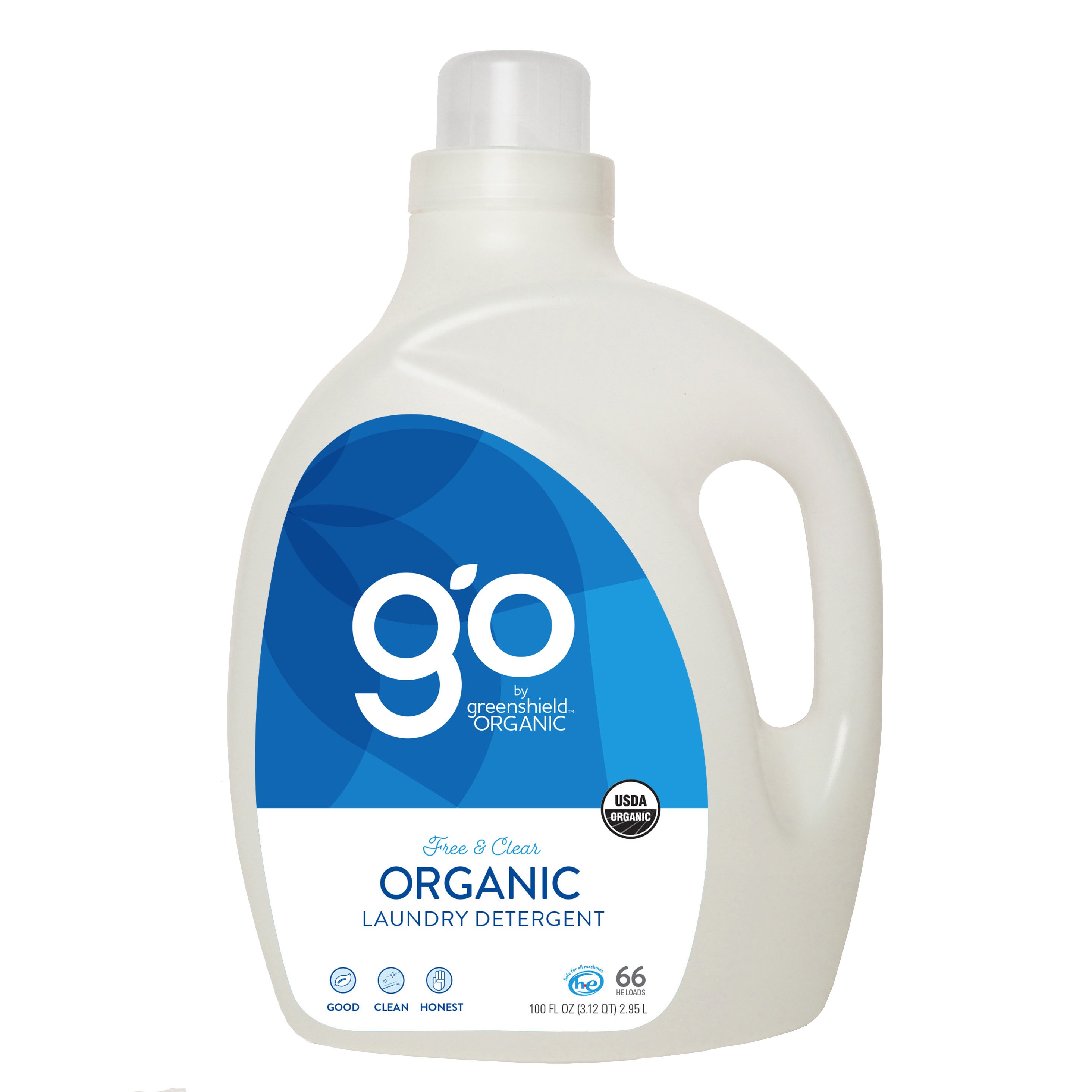 Go By Greenshield Organic Liquid Laundry Detergent, 66 Loads - Free ...