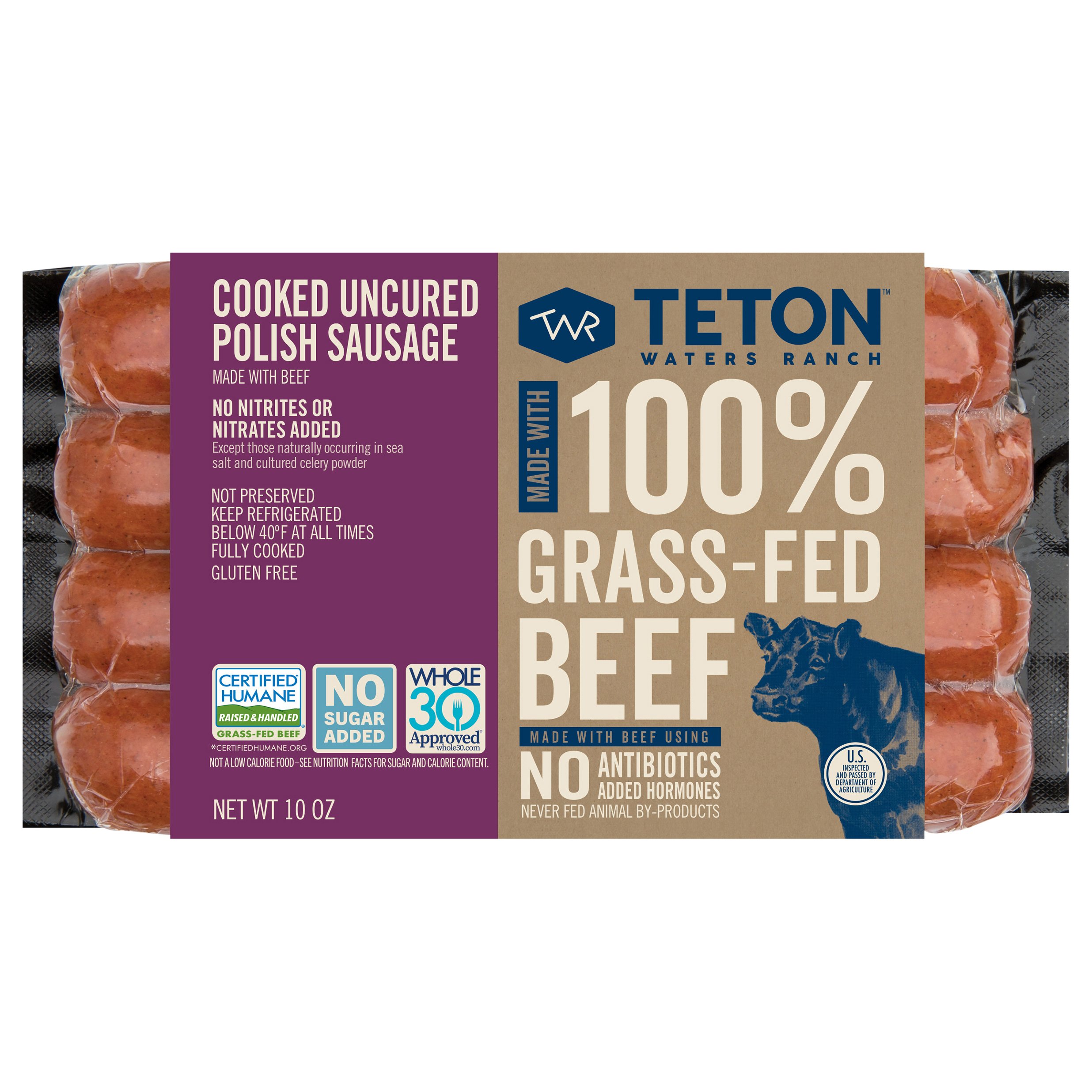 Teton Waters Ranch Uncured Polish Sausage - Cooked - Shop Sausage at H-E-B