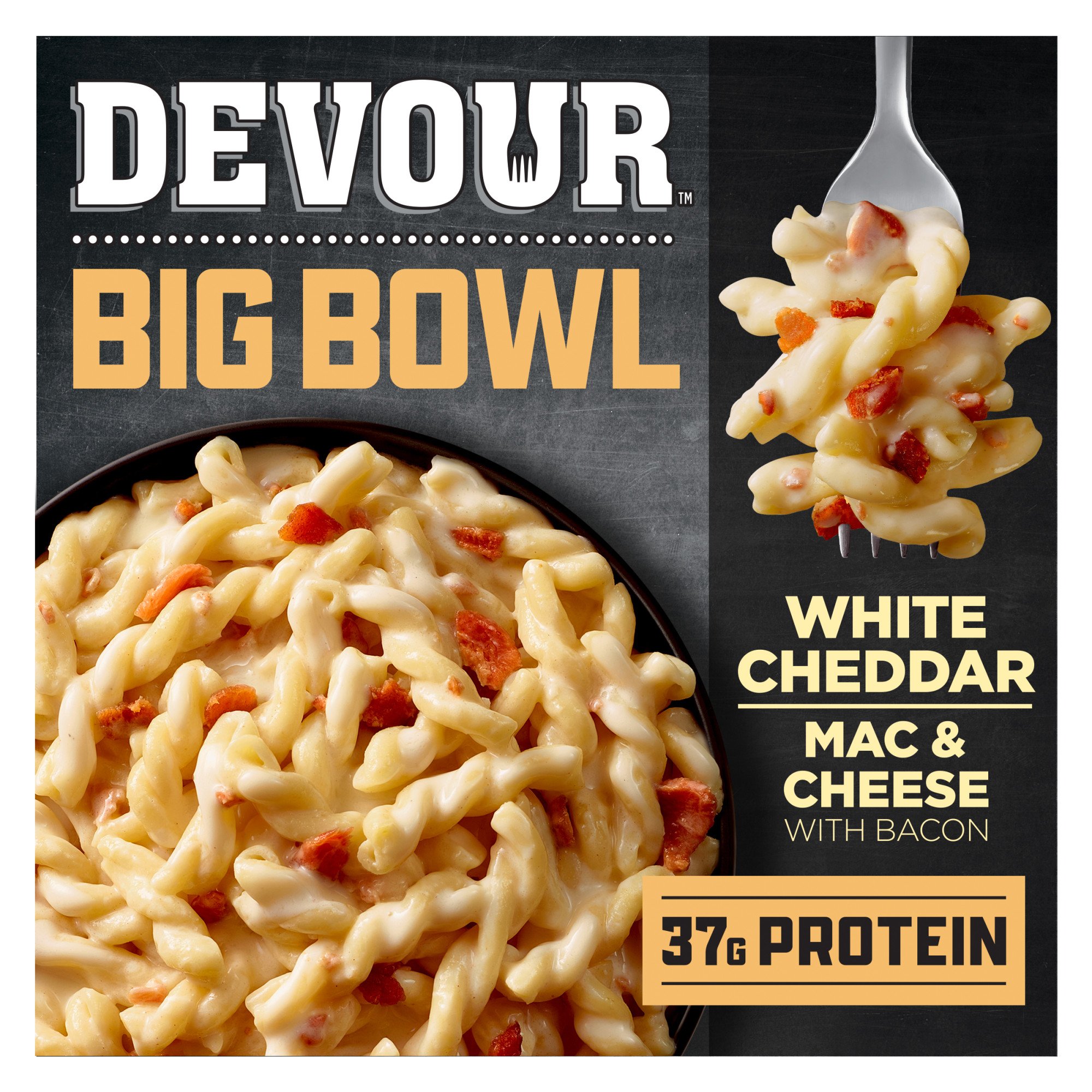 Devour Frozen Big Bowl White Cheddar Mac & Cheese With Bacon - Shop ...