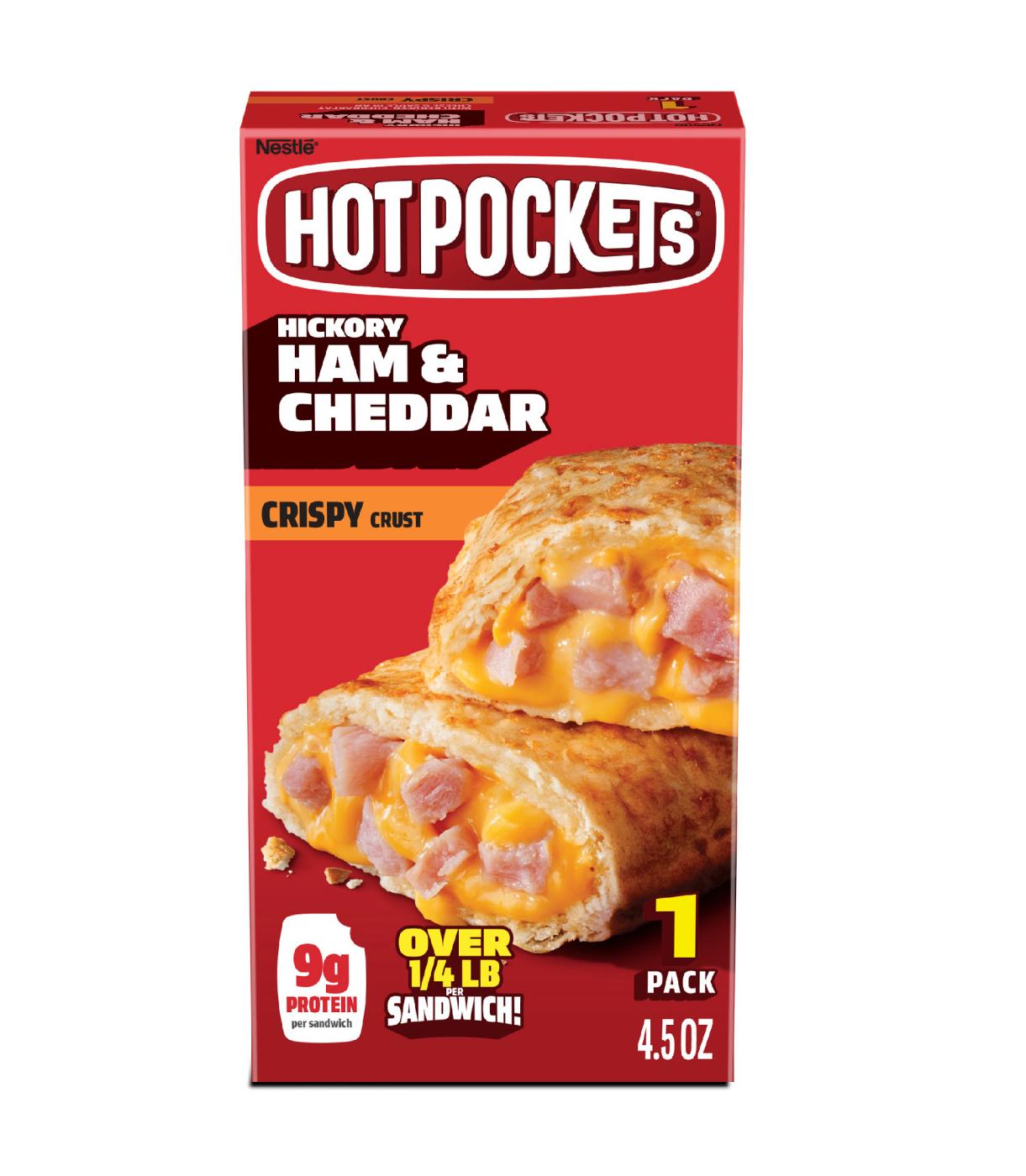 Hot Pockets Hickory Ham & Cheddar Frozen Sandwich - Crispy Crust - Shop ...