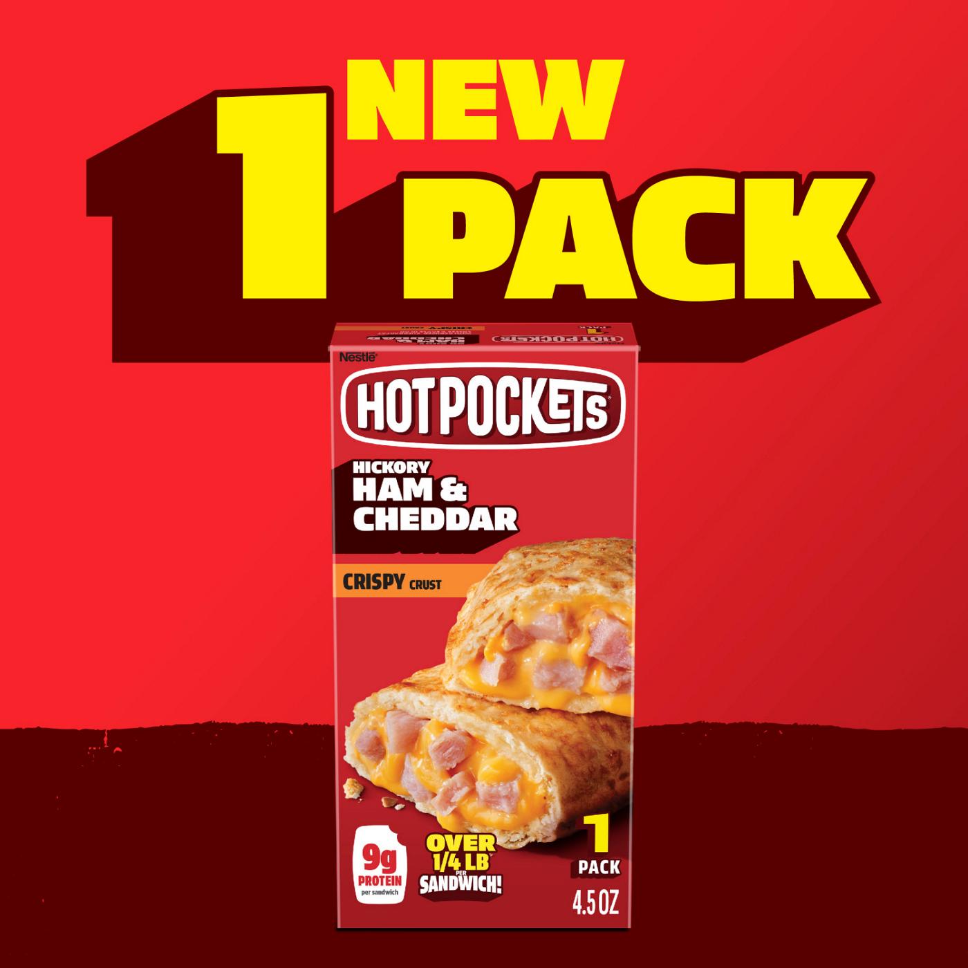 Hot Pockets Hickory Ham & Cheddar Frozen Sandwich - Crispy Crust - Shop ...