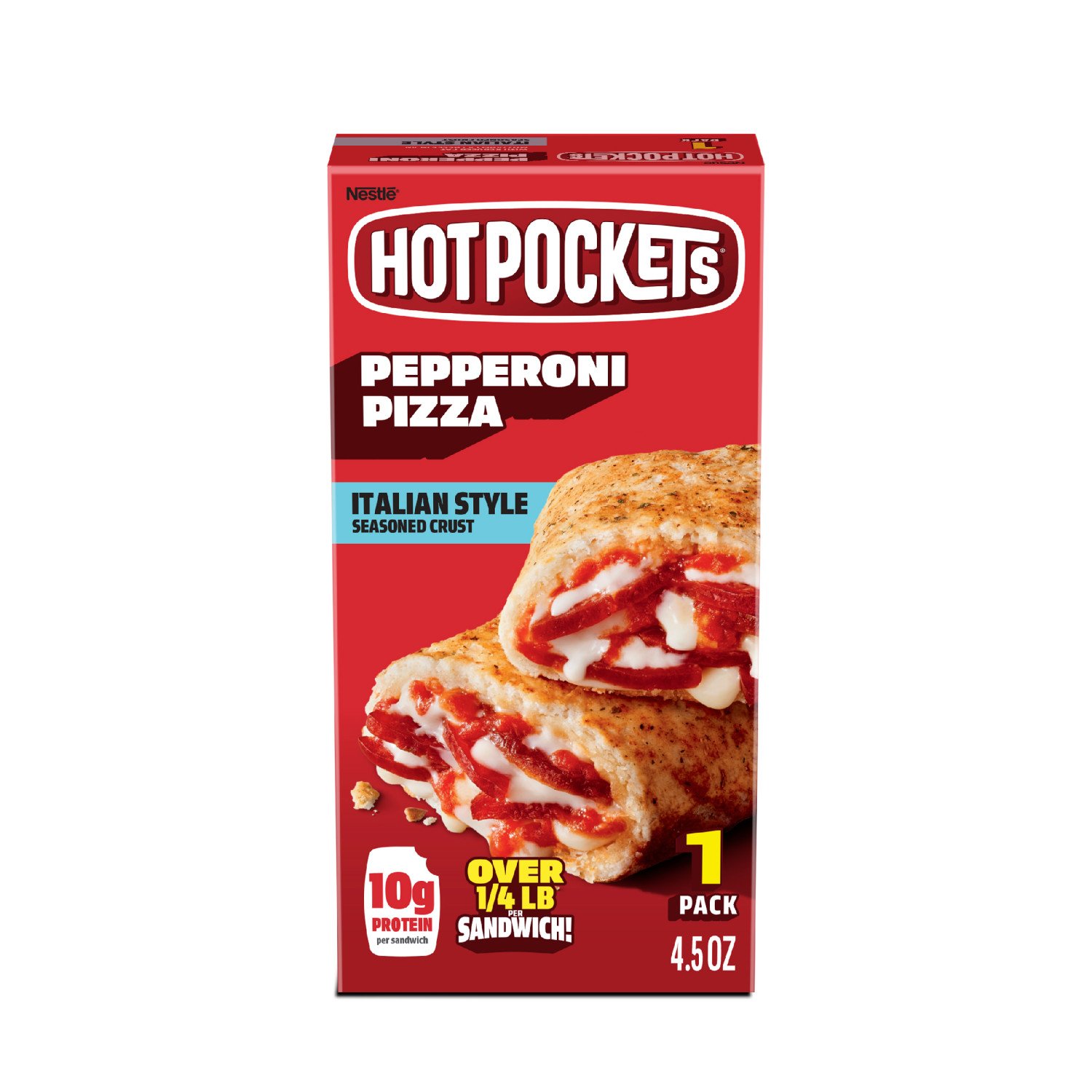 Hot Pockets Pepperoni Pizza Italian Style - Shop Entrees & sides at H-E-B