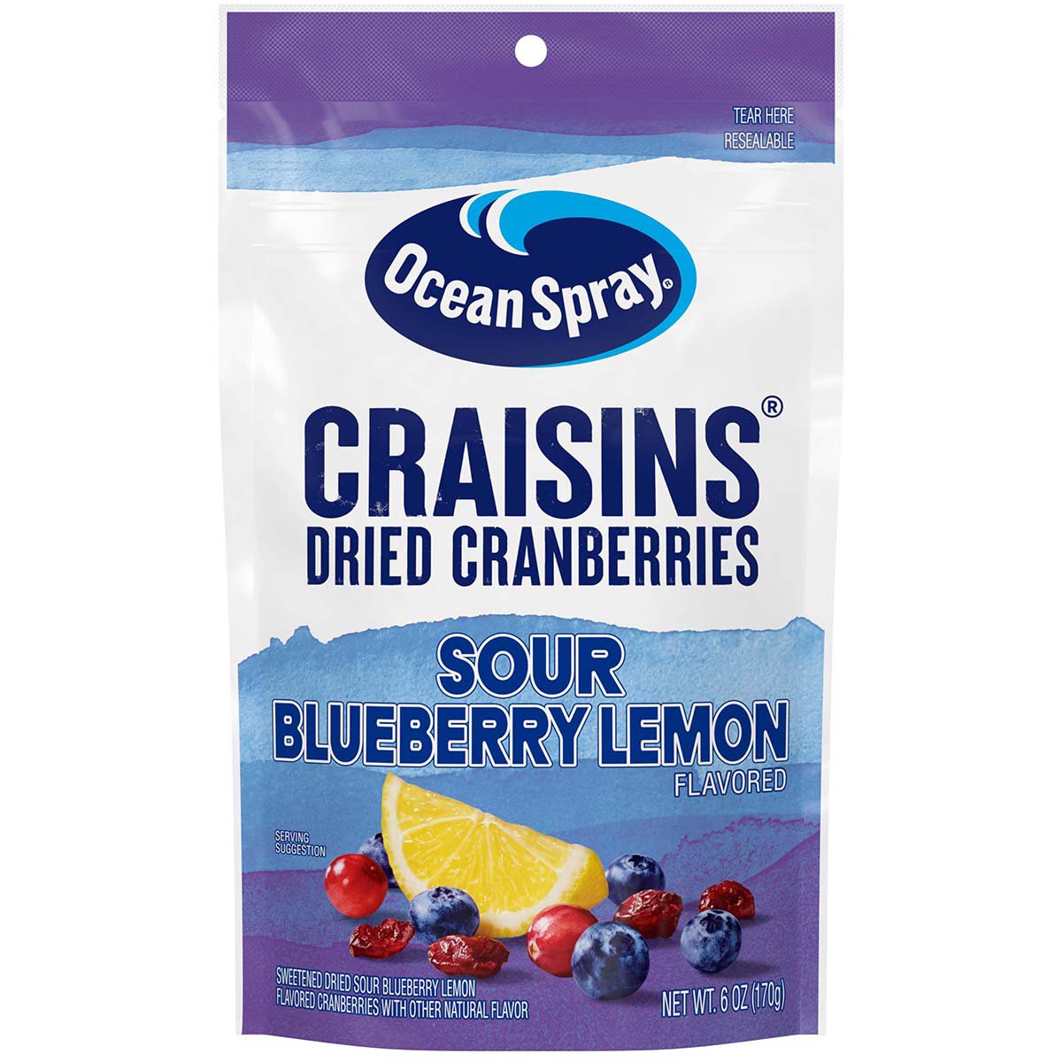 Ocean Spray Craisins Dried Cranberries - Sour Blueberry Lemon - Shop ...