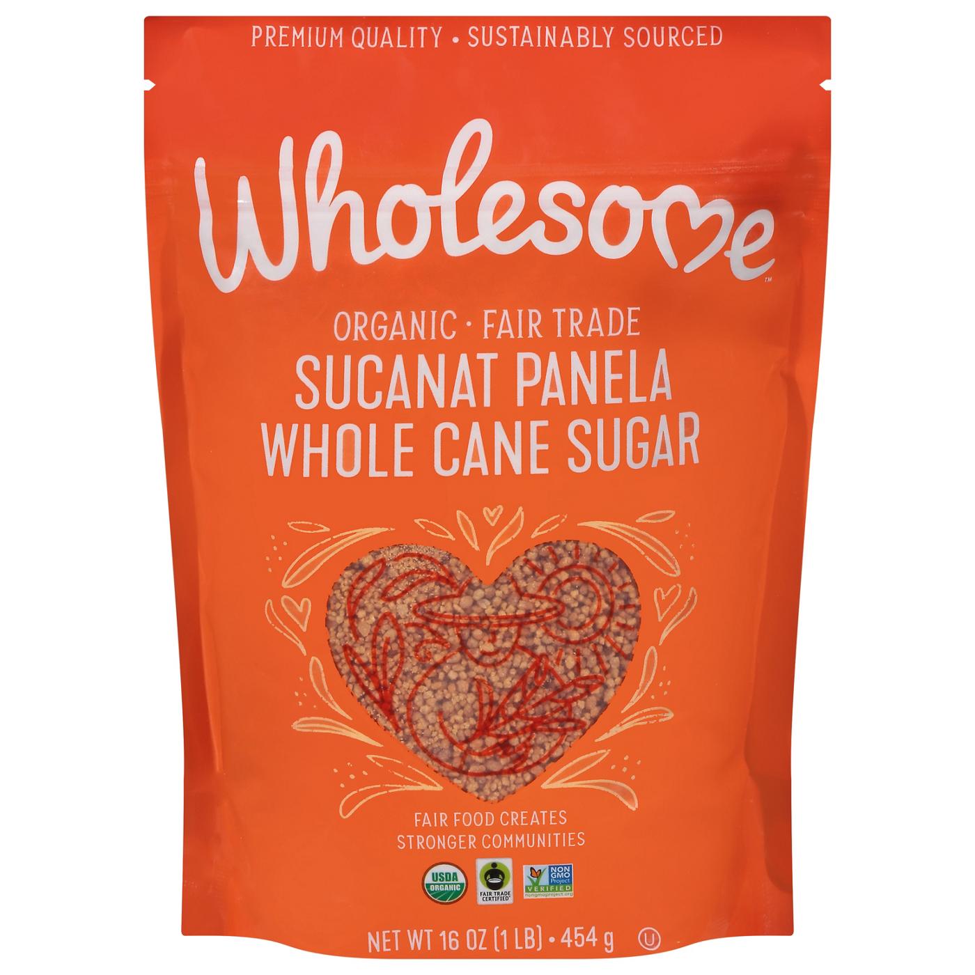 Wholesome Organic Sucanat Panela Whole Cane Sugar - Shop Sugar at H-E-B