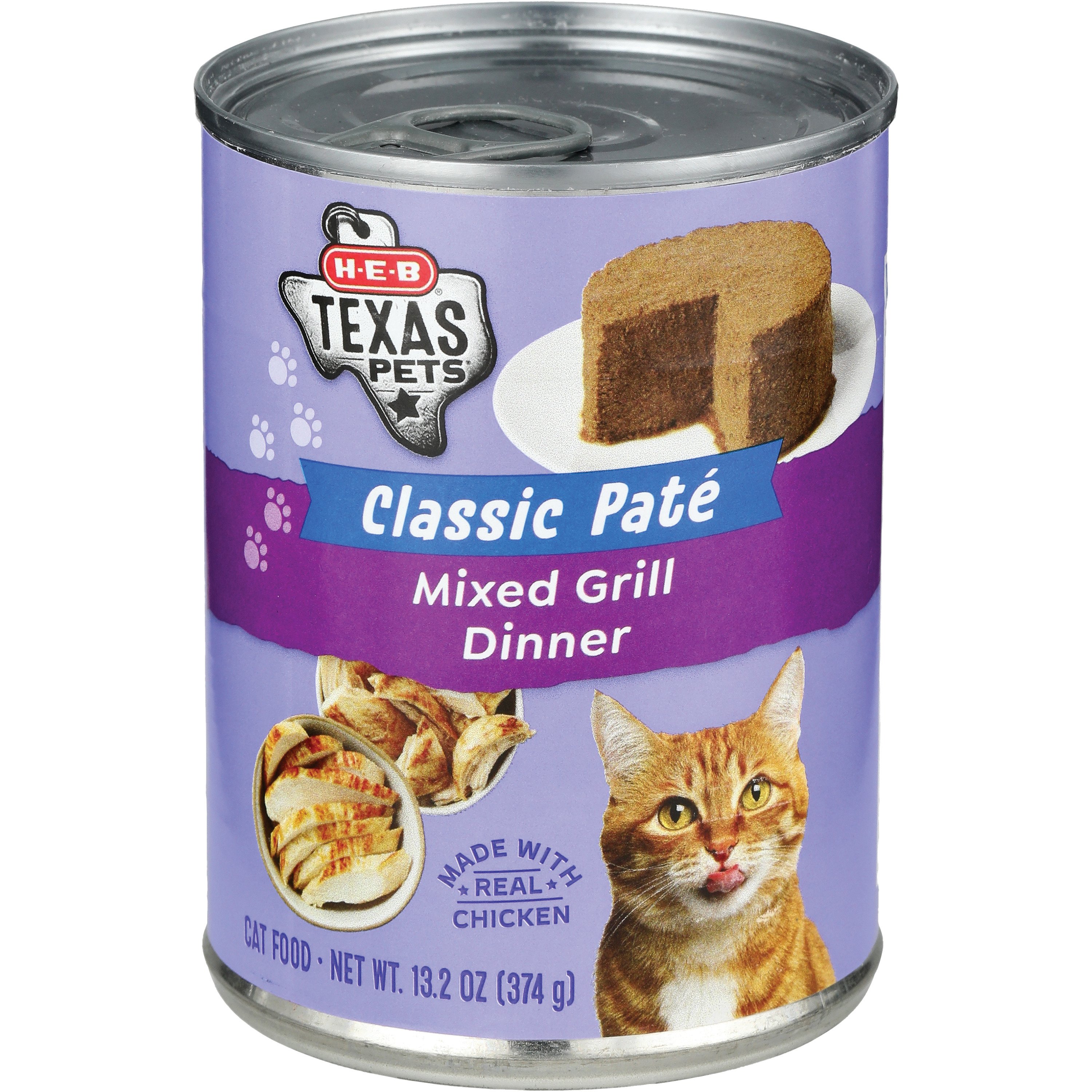 H-E-B Texas Pets Classic Pate Wet Cat Food - Mixed Grill Dinner - Shop ...