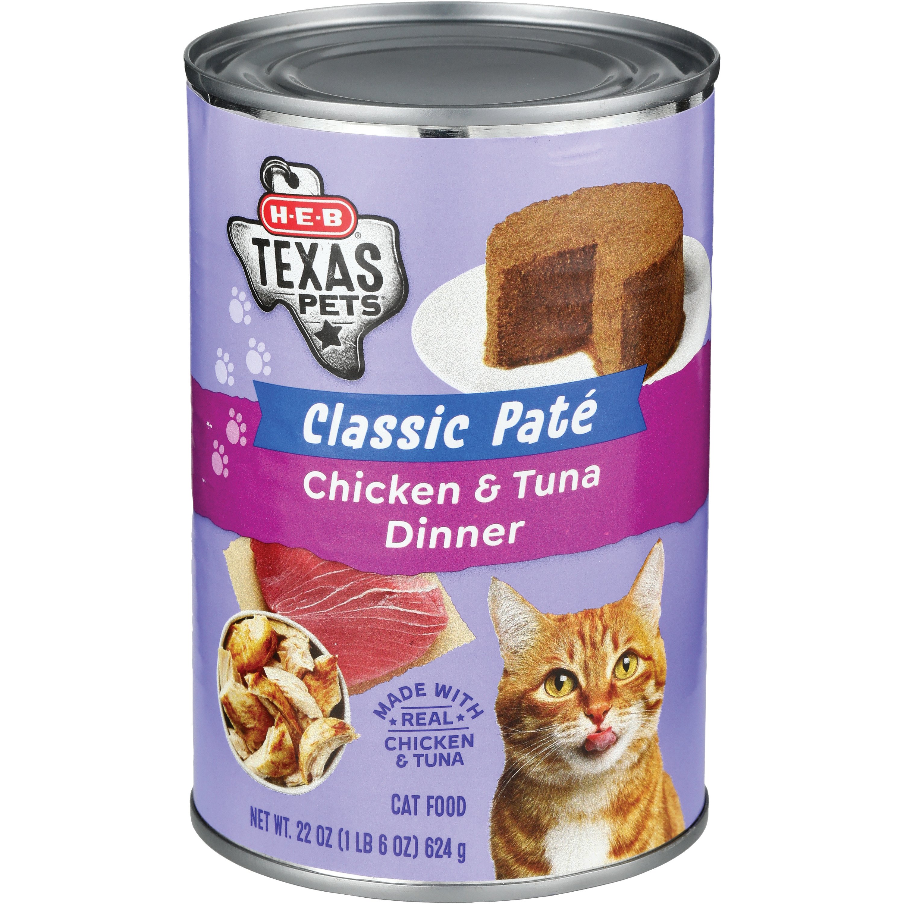 H-E-B Texas Pets Classic Pate Wet Cat Food - Chicken & Tuna Dinner ...