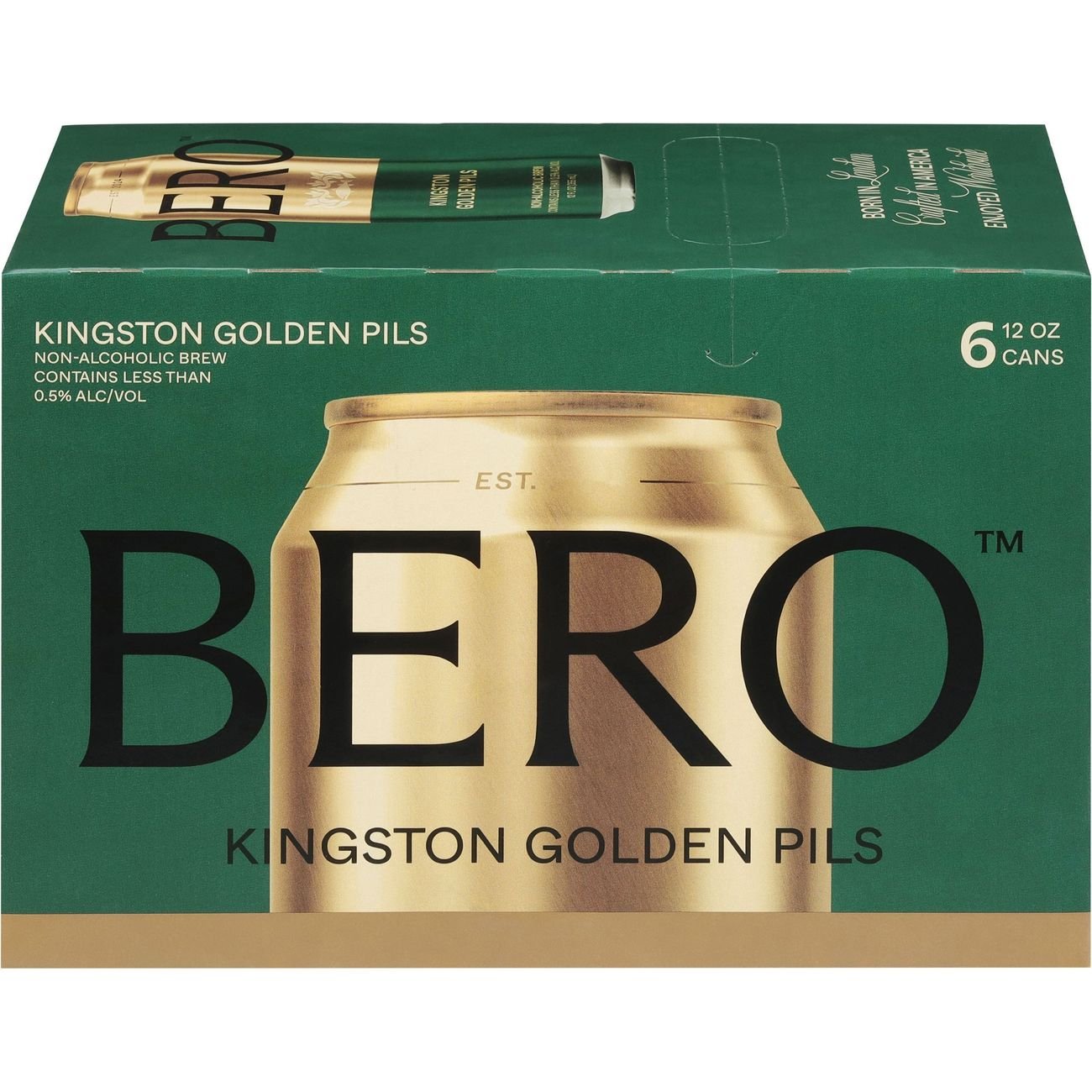 Bero Non Alcoholic Kingston Golden Pilsner Craft Beer 6 pk Cans - Shop ...