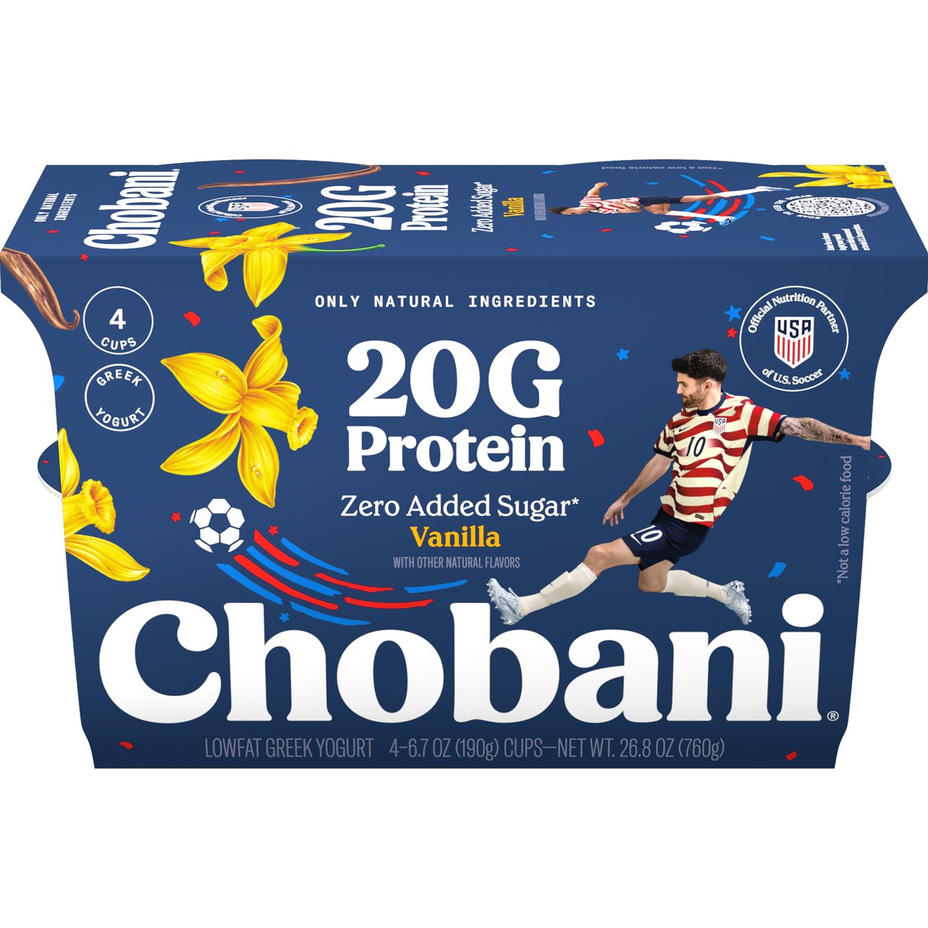 Chobani 20G Protein Low-Fat Vanilla Greek Yogurt - Shop Yogurt at H-E-B