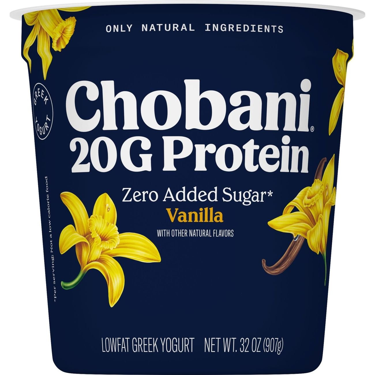 Chobani 20G Protein Low-Fat Vanilla Greek Yogurt - Shop Yogurt at H-E-B