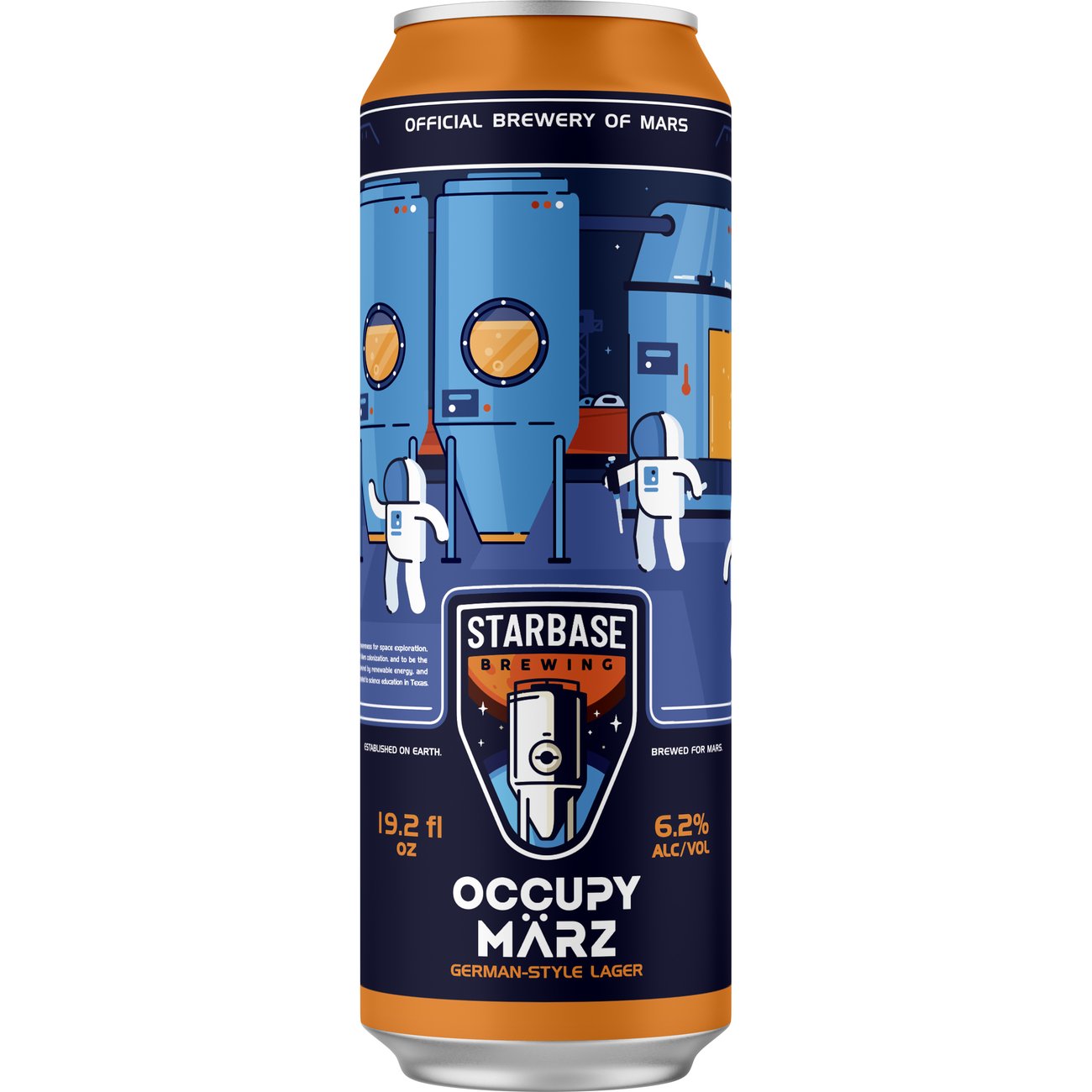 Starbase Brewing Occupy Marz German-Style Lager Beer Can - Shop Beer at ...