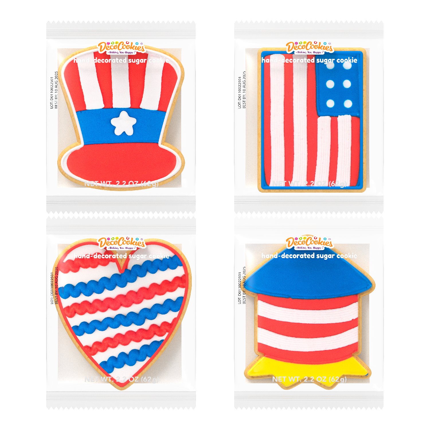 DecoCookies Hand-Decorated Patriotic Cookie - Shop Cookies at H-E-B