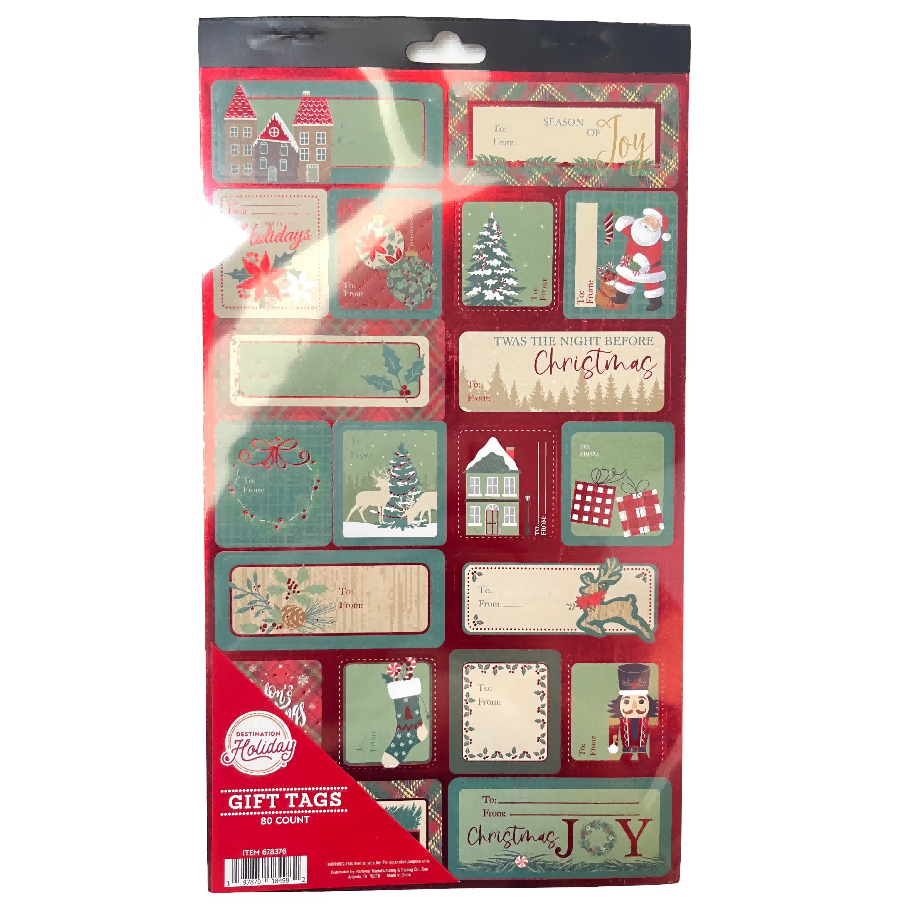 Destination Holiday Traditional Sticker Tag Book - Shop Gift wrap at H-E-B