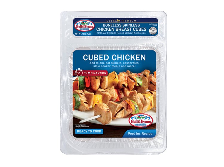 Bell & Evans Cubed Chicken Breast Meat, 16 oz | Central Market - Really ...