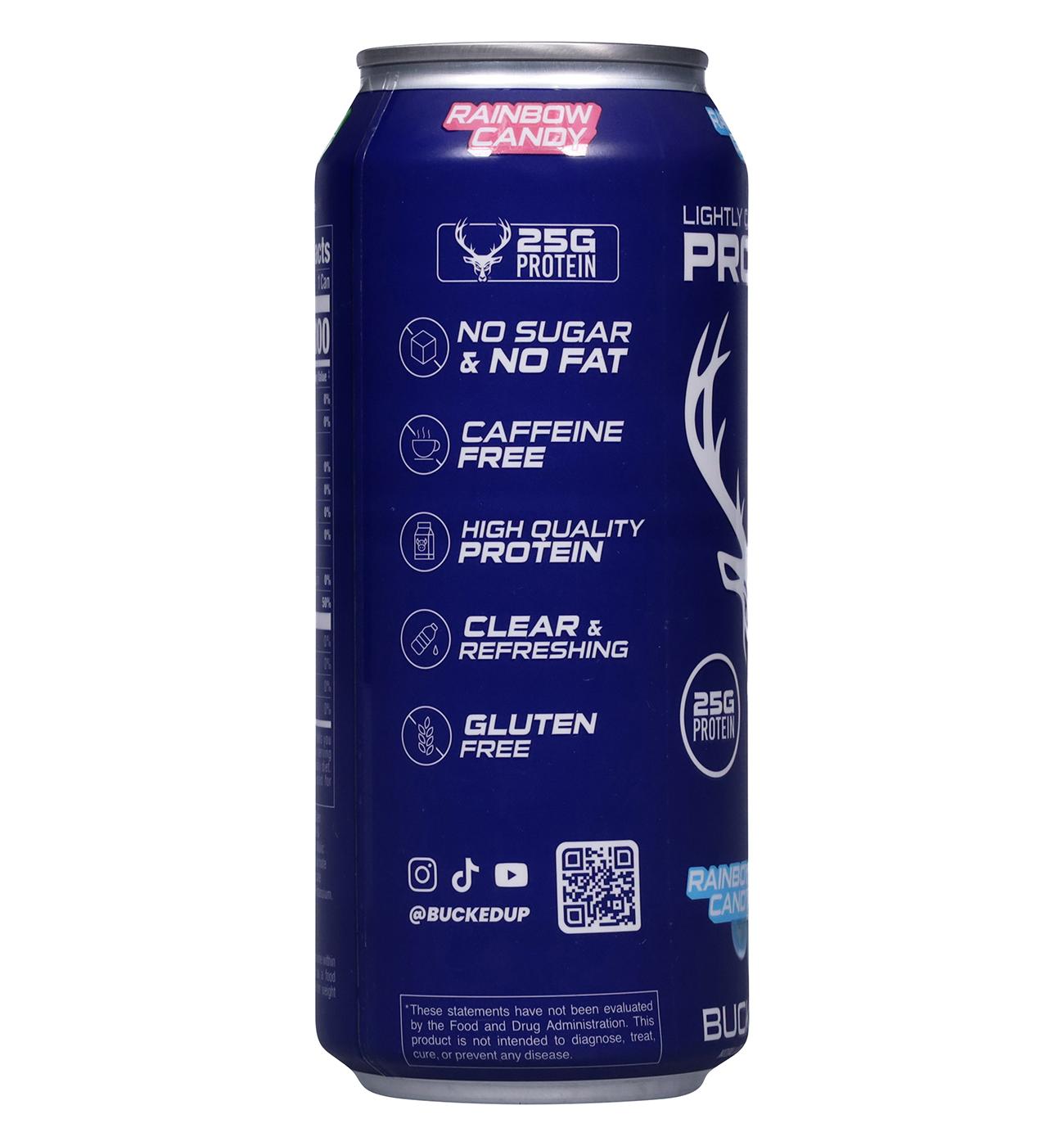 Bucked Up Clear Lightly Carbonated 25g Protein Drink - Rainbow Candy ...