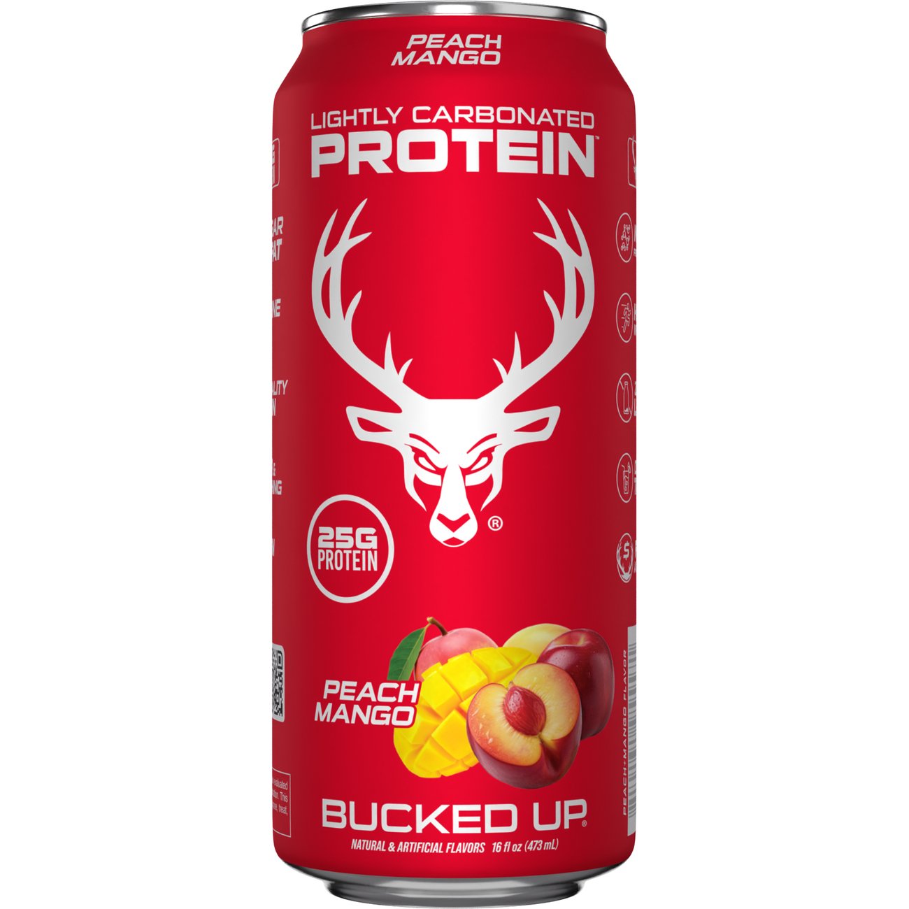 Bucked Up Clear Lightly Carbonated 25g Protein Drink - Peach Mango ...
