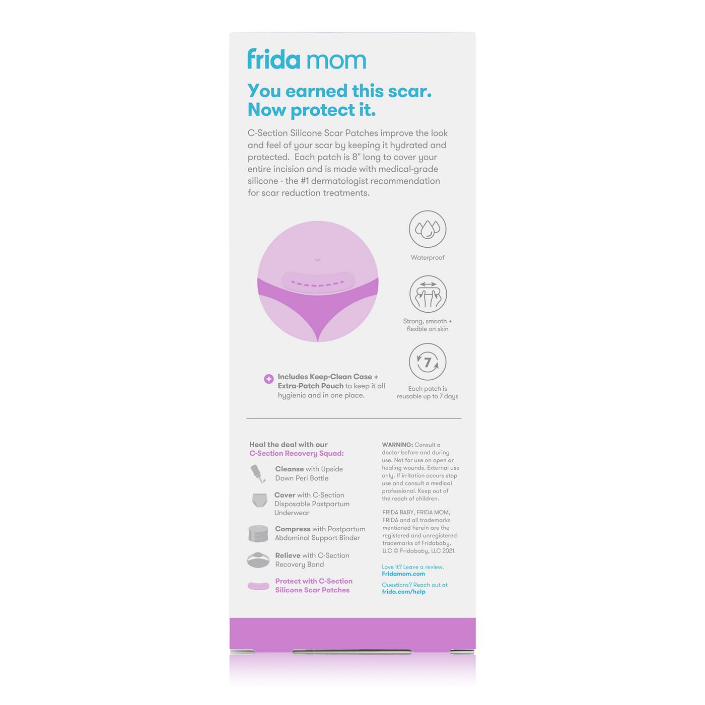 Frida Mom C-Section Silicone Scar Patches + Case - Shop Breast feeding ...