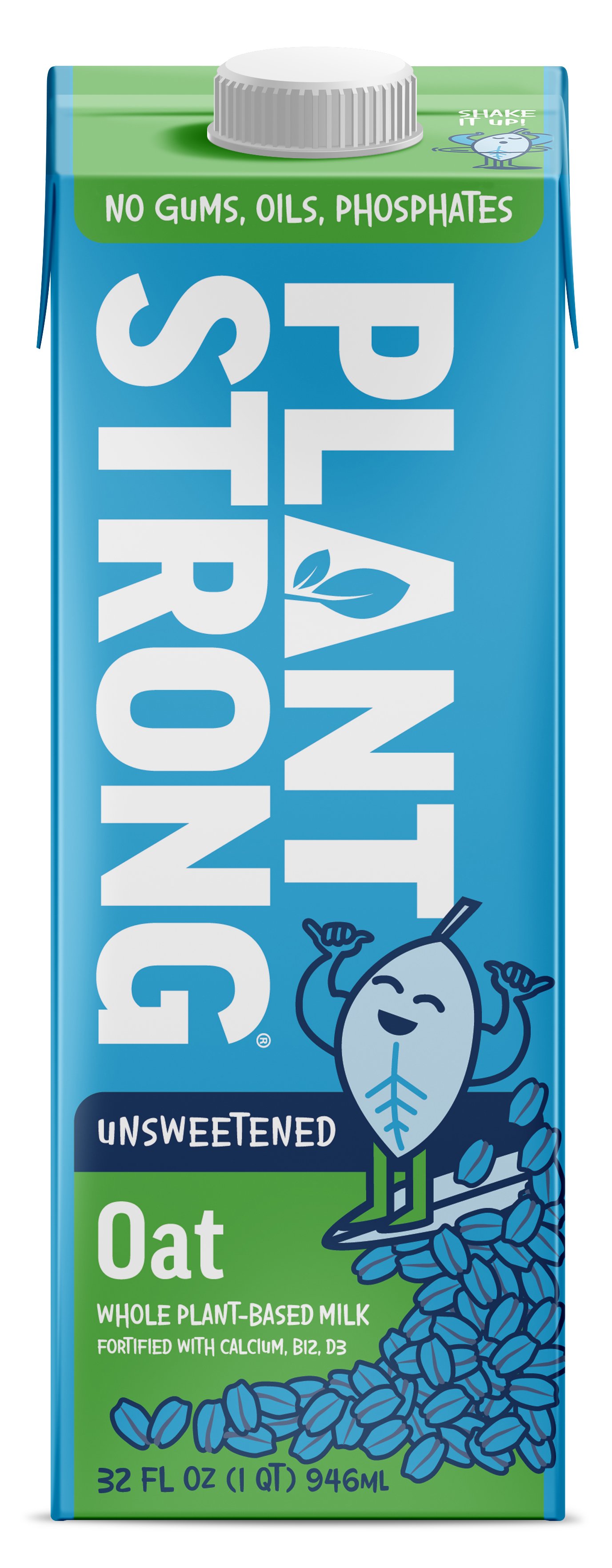 Plantstrong Unsweetened Oat Milk, 32 oz | Central Market - Really Into Food