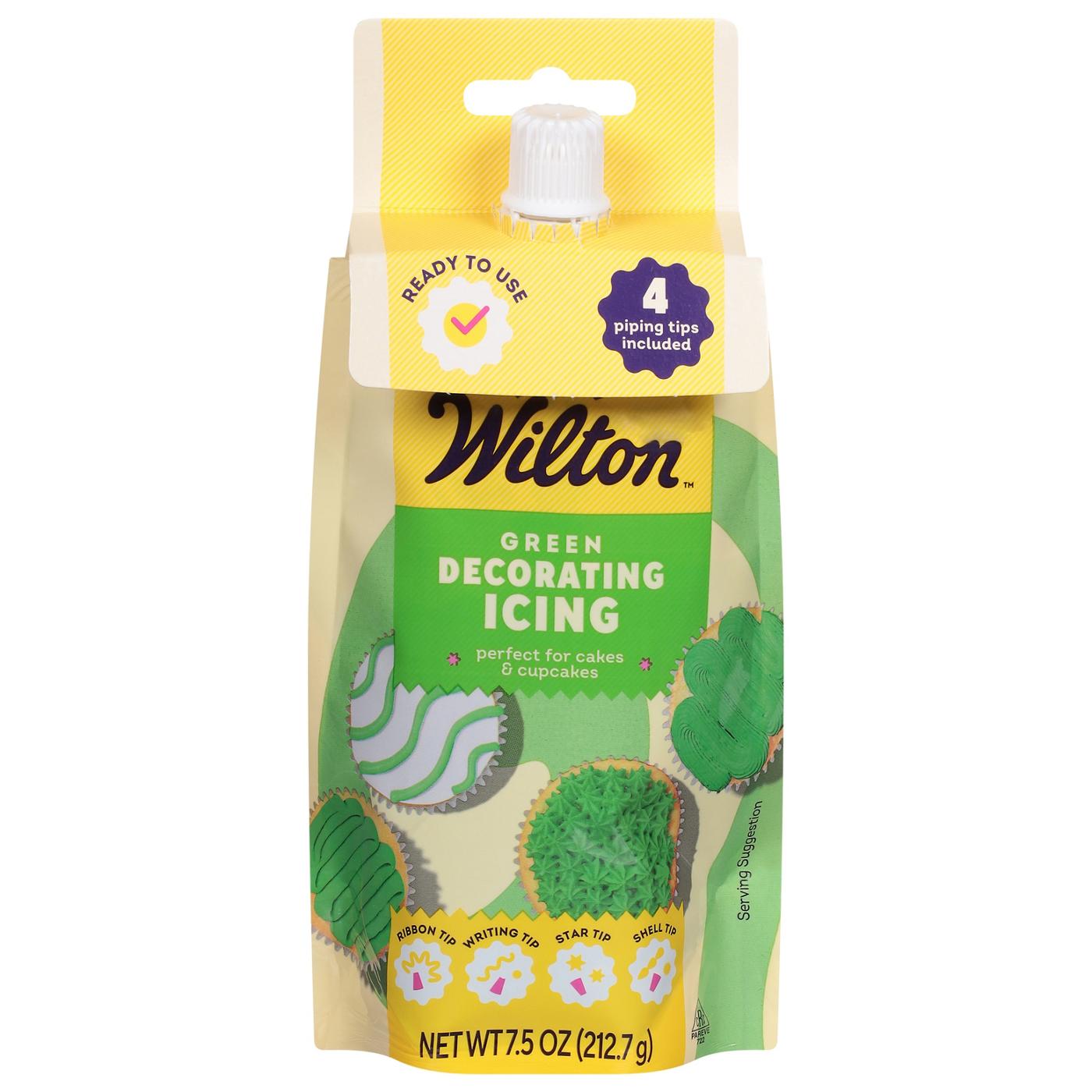 Wilton Green Decorating Icing Pouch with Tips - Shop Icing ...