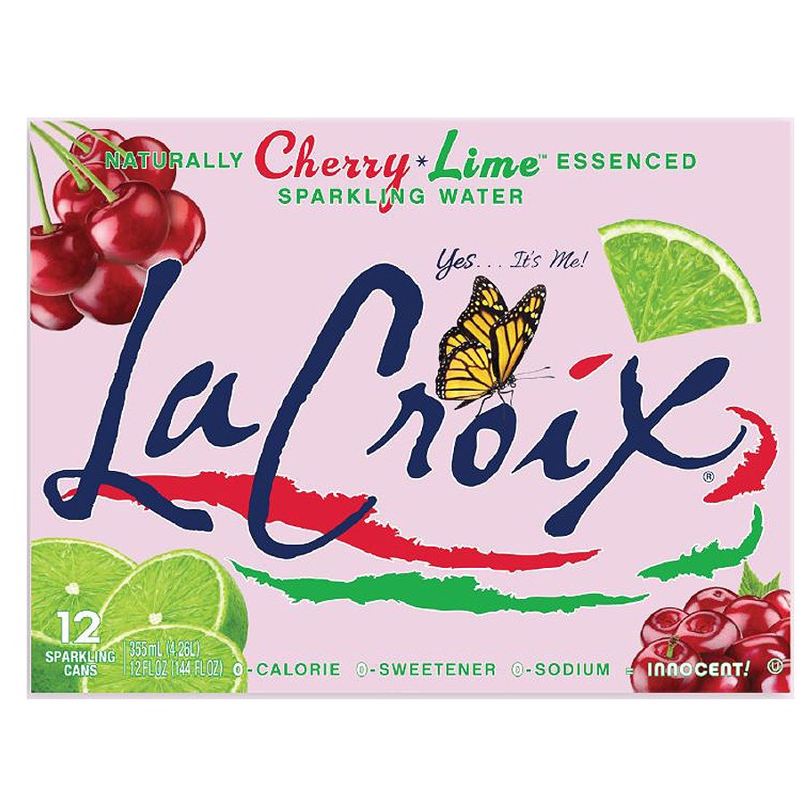 LaCroix Cherry Lime Sparkling Water, 12 pk - Shop Water at H-E-B