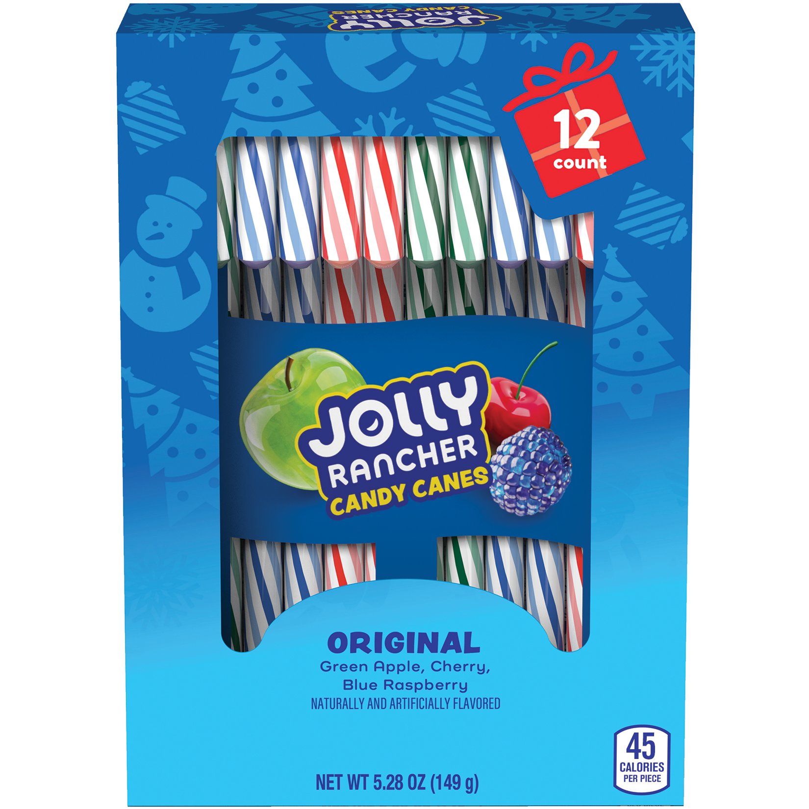 Jolly Rancher Original Fruit Flavored Christmas Candy Canes - Shop ...
