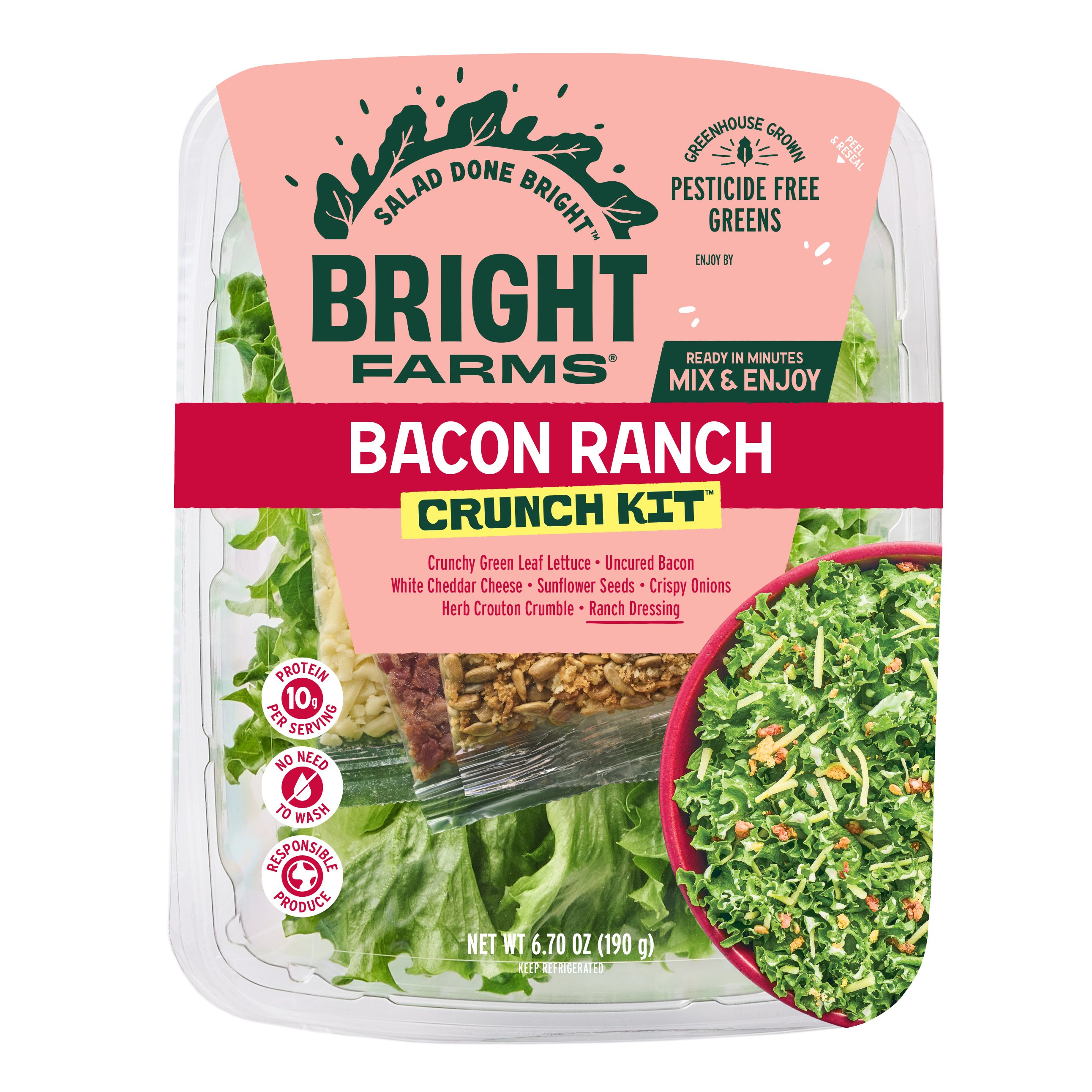 BrightFarms Bacon Ranch Crunch Kit - Shop Salads at H-E-B