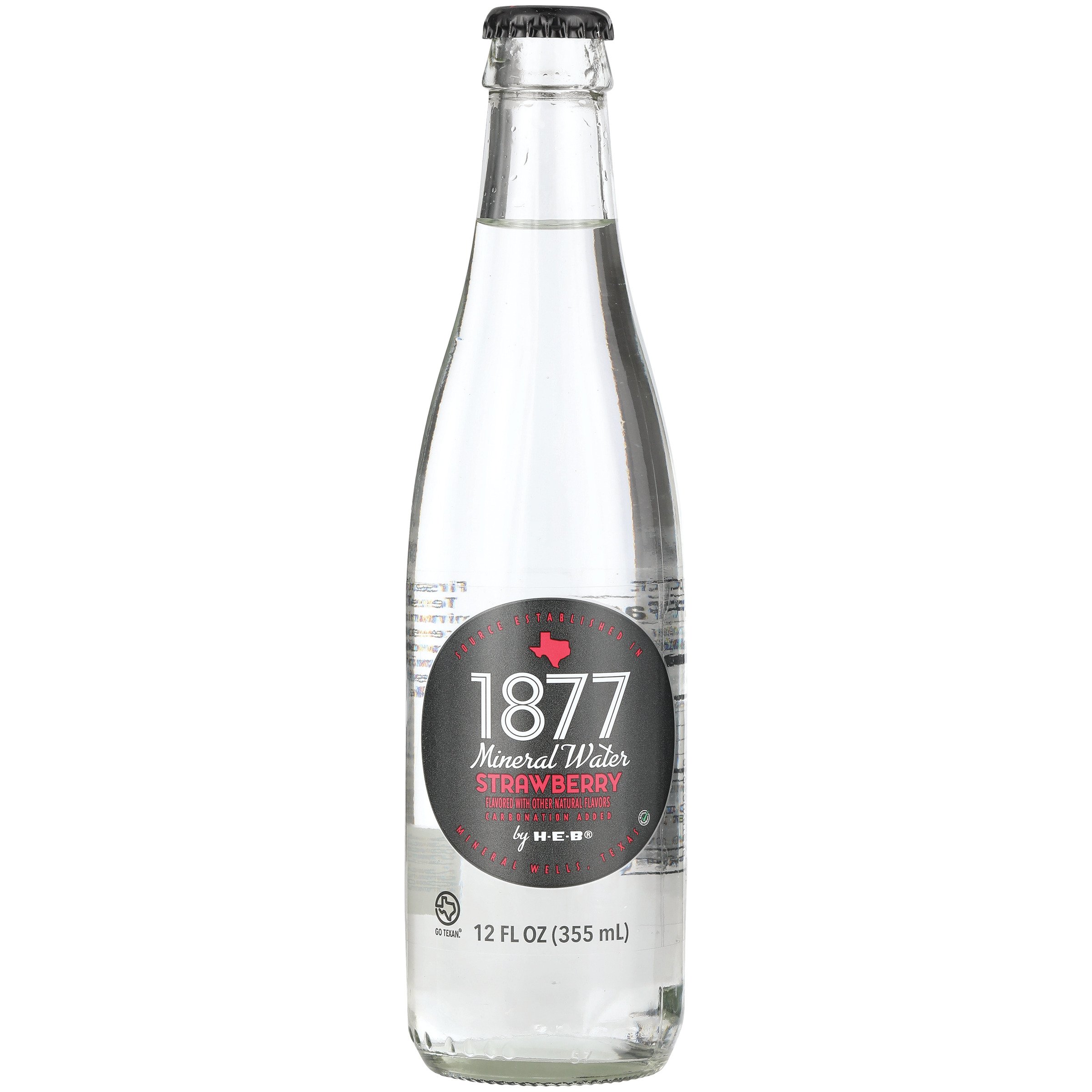 H-E-B 1877 Strawberry Sparkling Mineral Water - Shop Water at H-E-B