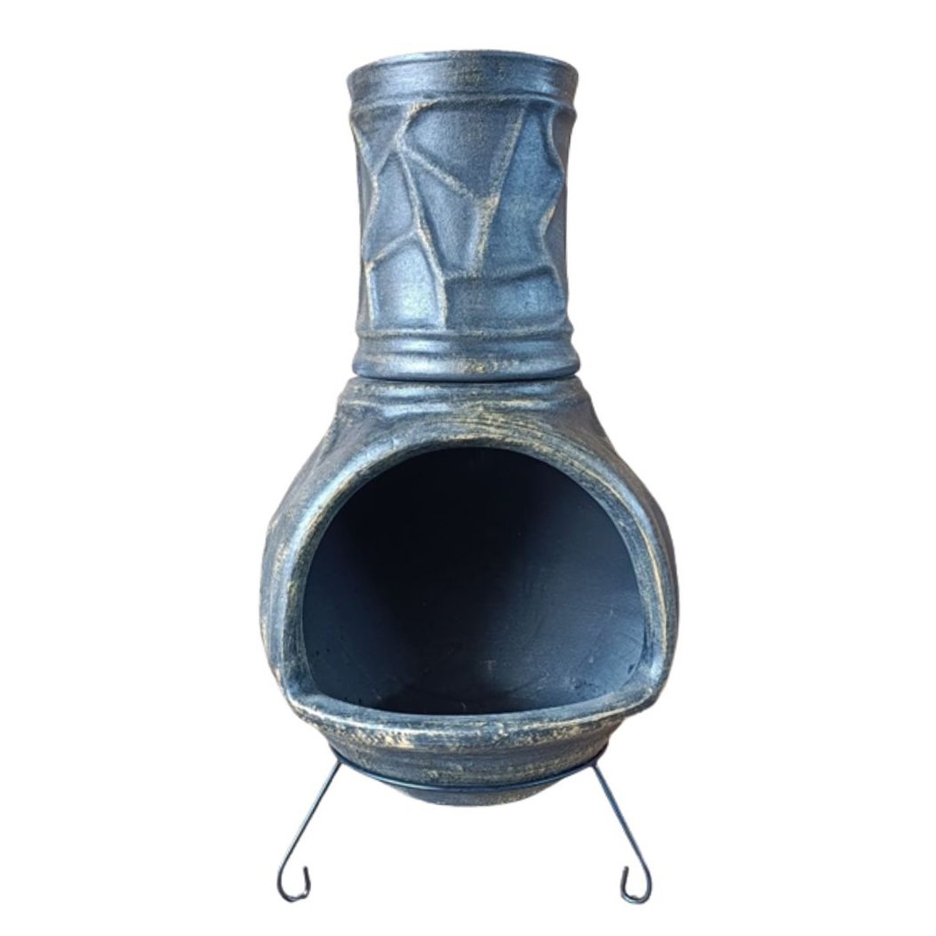 Blue Orange Pottery Modern Chimenea - Shop Outdoor decor at H-E-B
