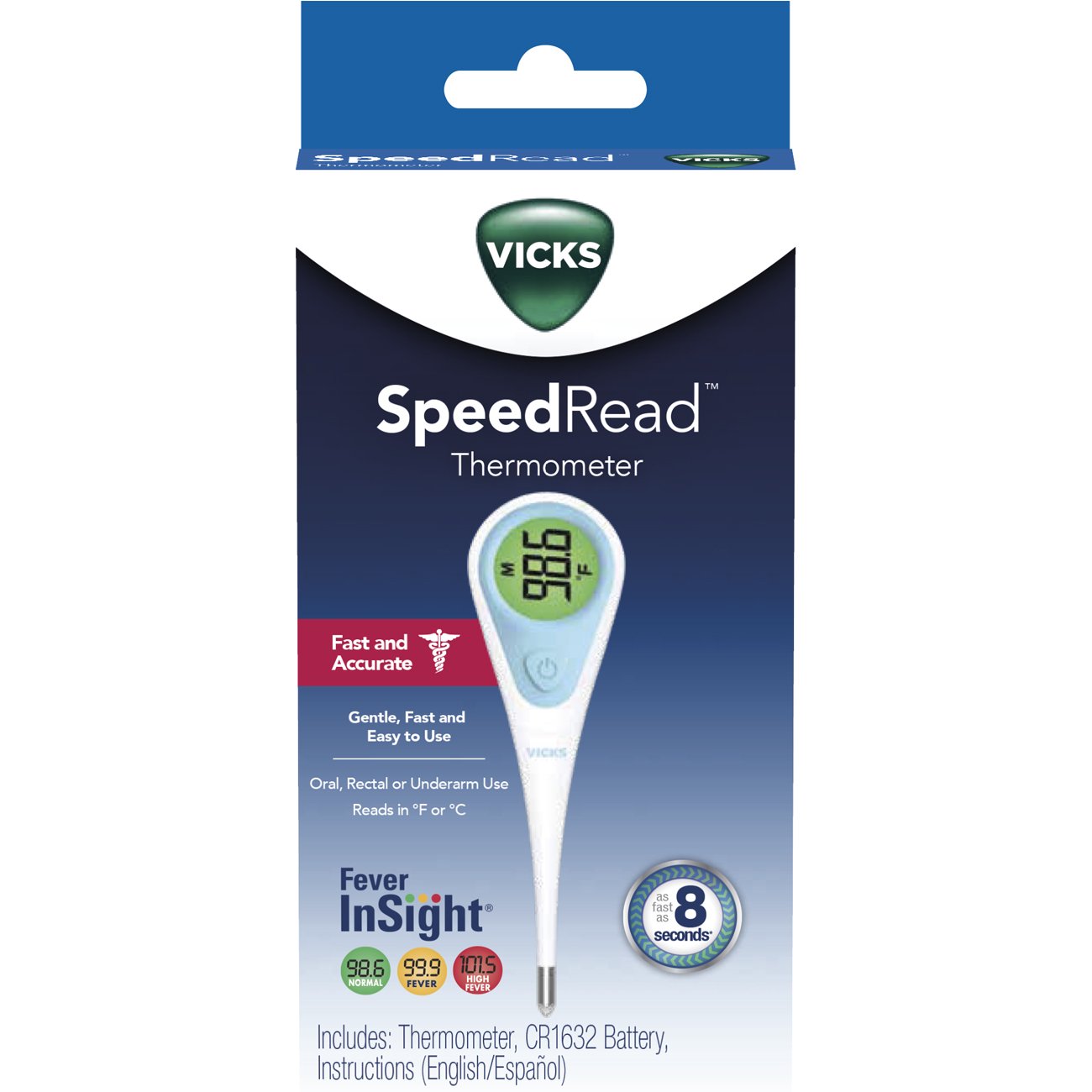 Vicks Speed Read Digital Thermometer with Fever Insight - Shop ...