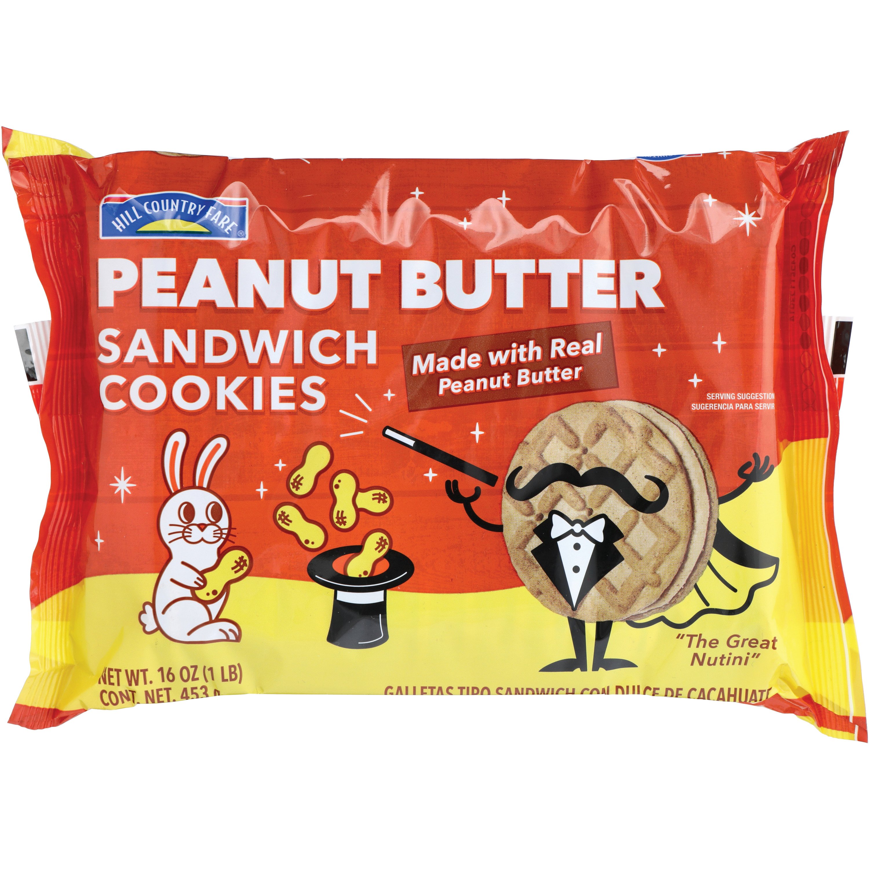 Hill Country Fare Peanut Butter Sandwich Cookies - Shop Cookies at H-E-B