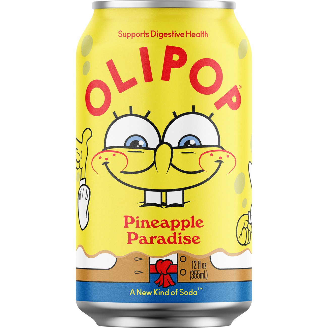 Olipop Prebiotic Soda - SpongeBob Pineapple Paradise - Shop Soda at H-E-B