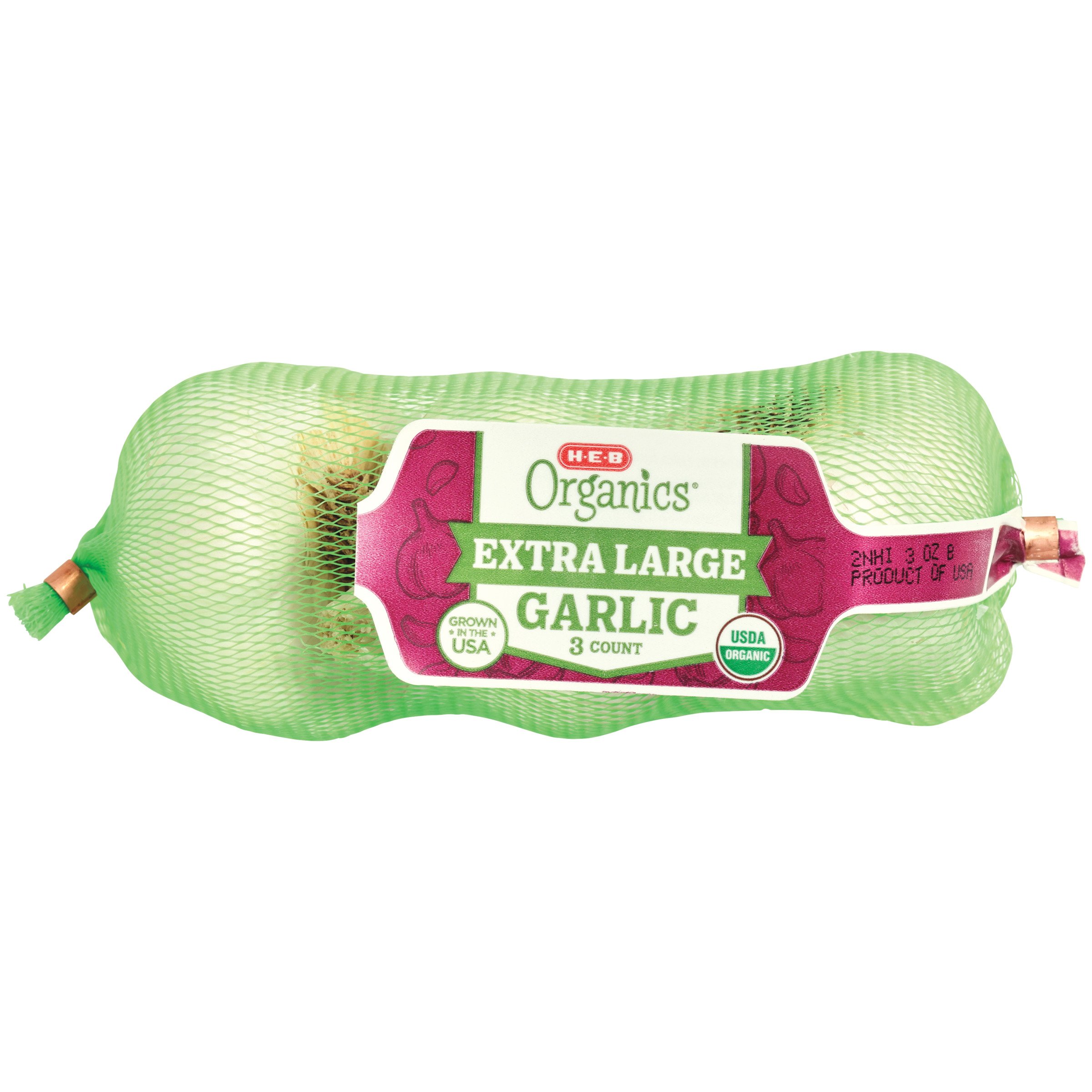 H-E-B Organics Extra Large Organic Garlic - Shop Onions & garlic at H-E-B