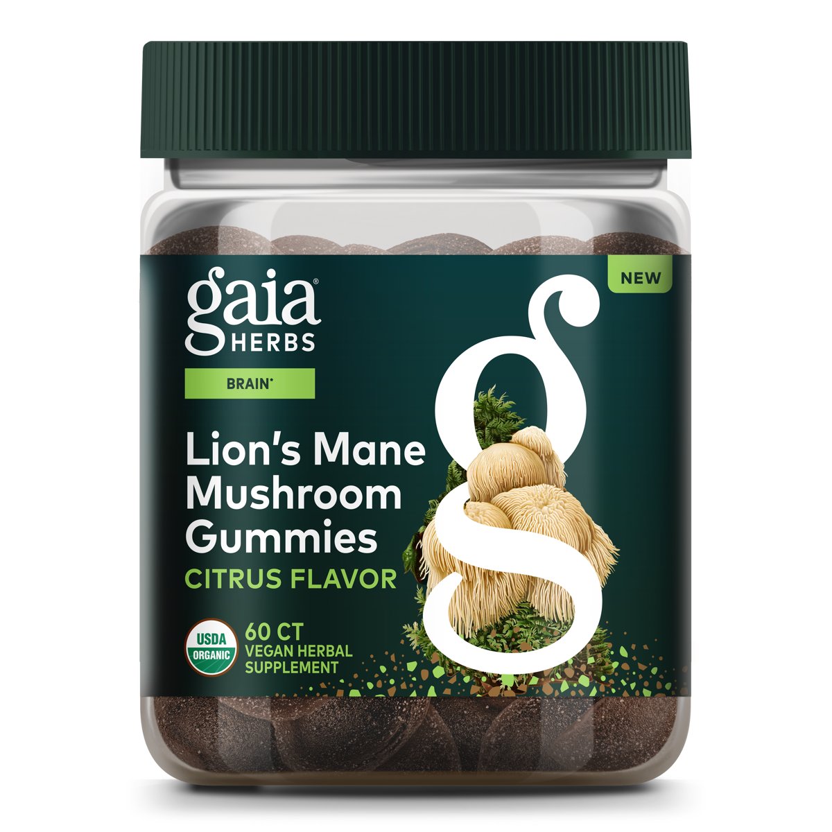 Gaia Herbs Lion's Mane Mushroom Gummies - Citrus, 60 ct | Central Market - Really Into Food