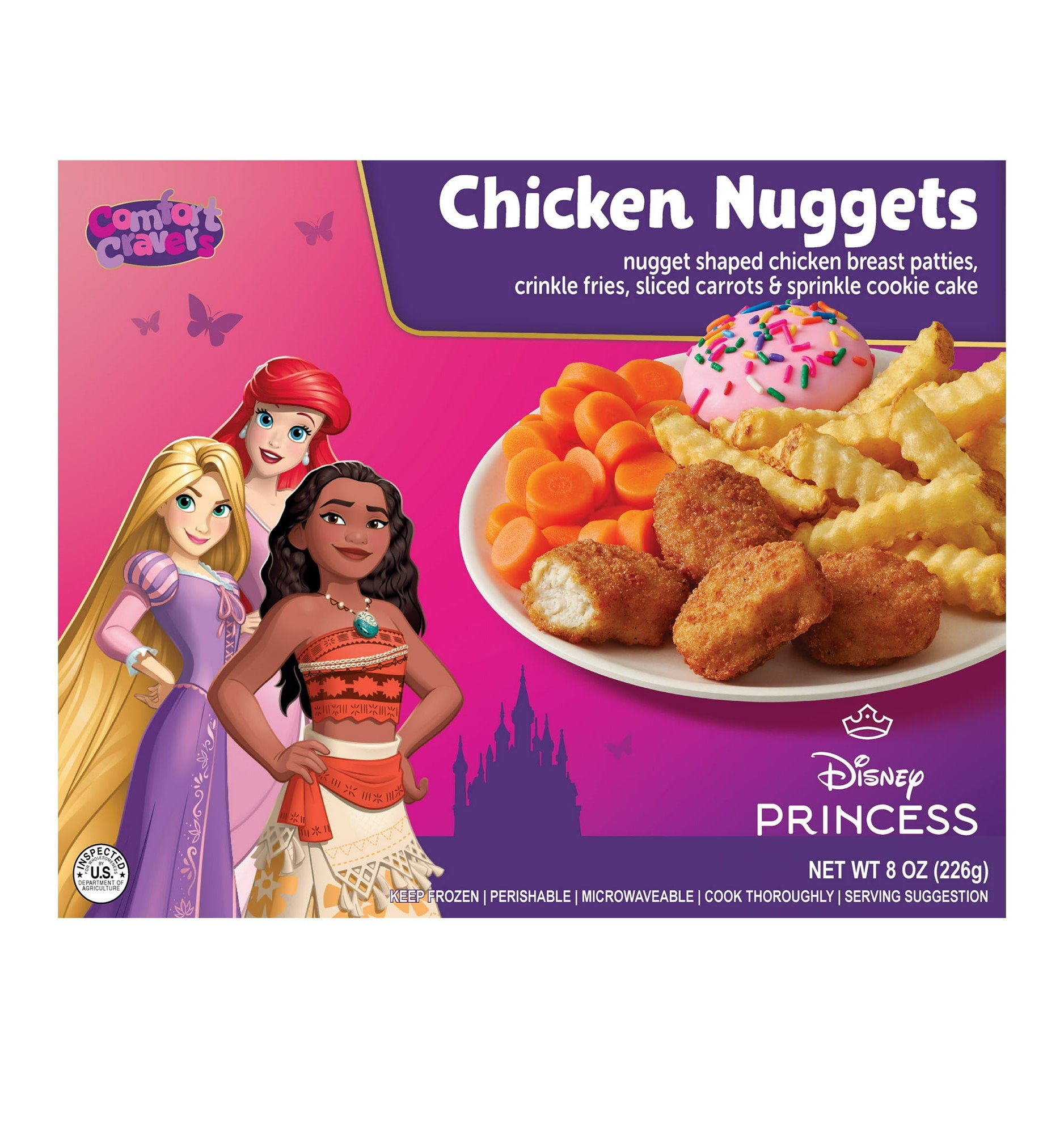 Comfort Cravers Disney Princess Frozen Chicken Nuggets - Shop Entrees ...