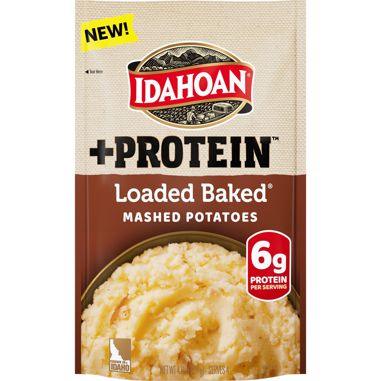 Idahoan +Protein Loaded Baked Mashed Potatoes - Shop Pantry meals at H-E-B